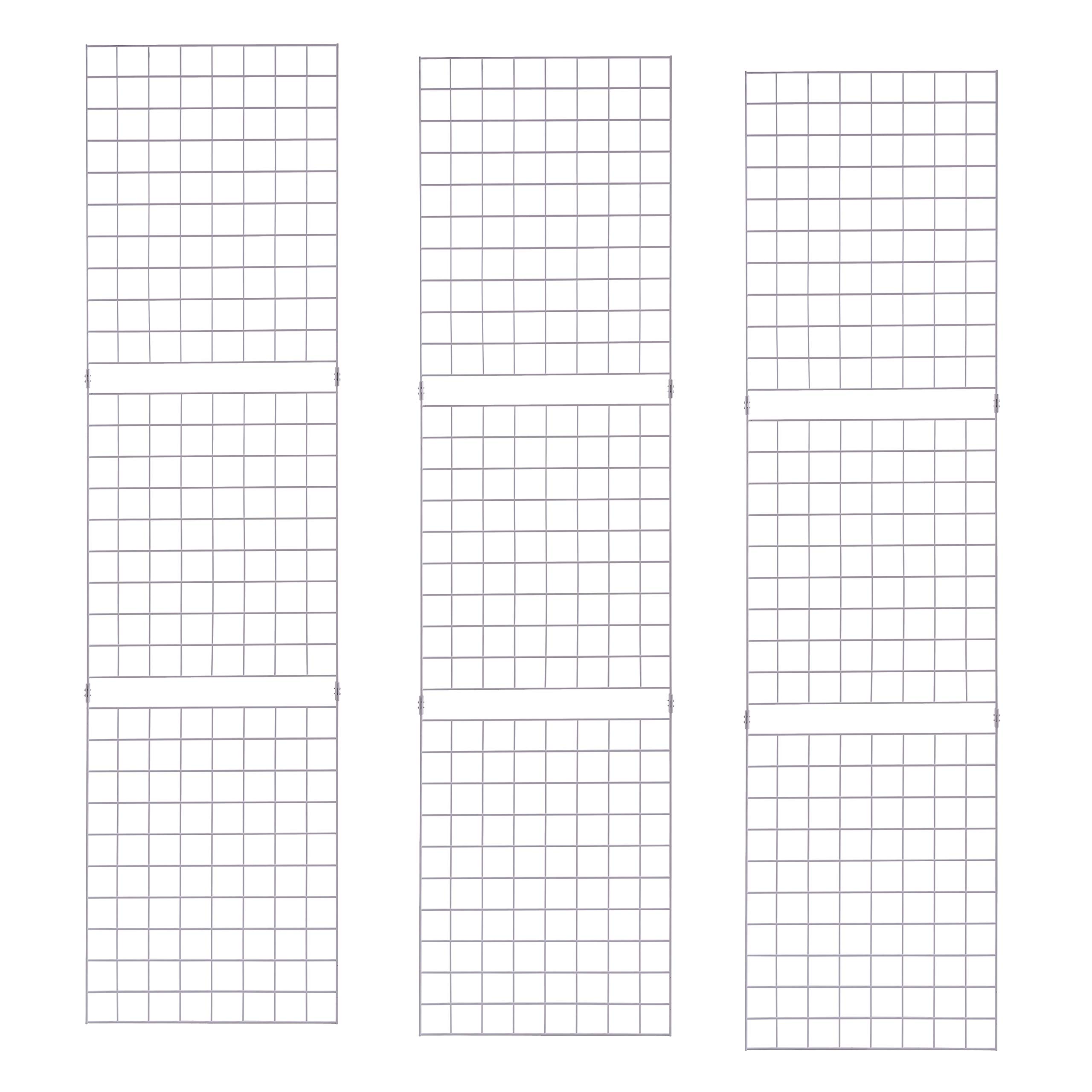 Amazon.com: ECONOCO Portable 2’ X 8’ White Grid Panels - Pack of 3 ...