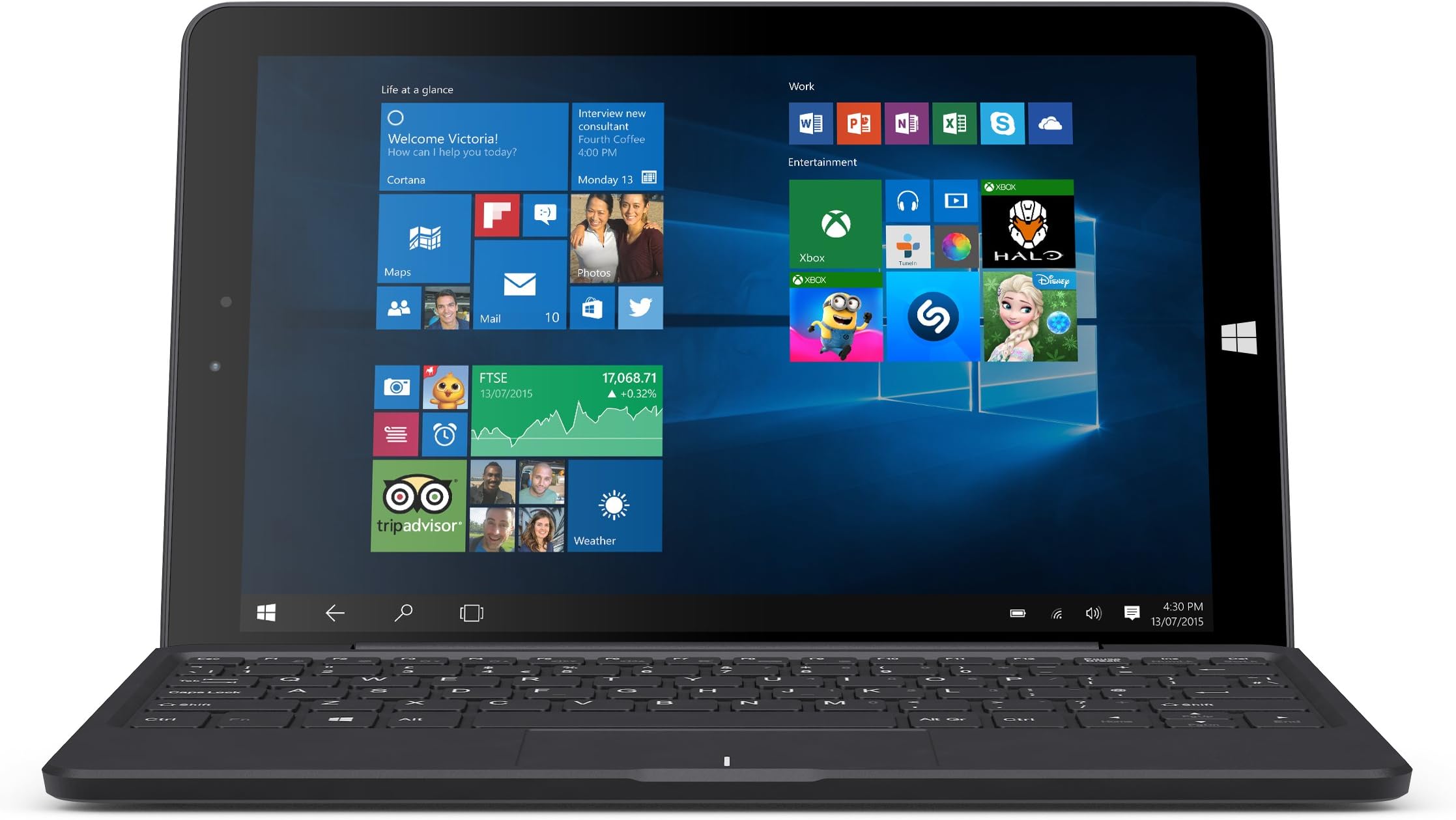 Linx 1020 10-Inch Tablet with Keyboard (Intel Atom, 2 GB Ram, 32 GB ...