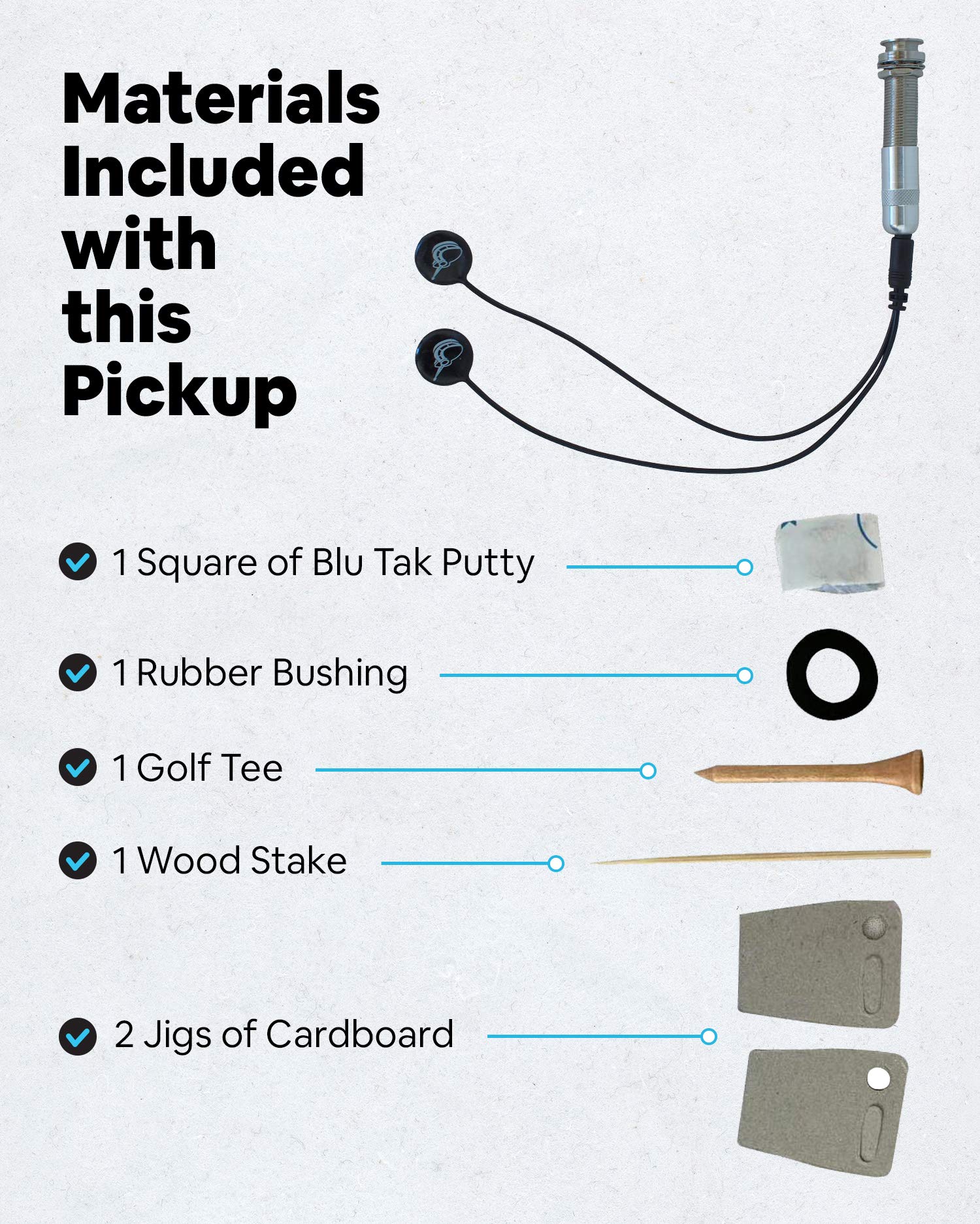 Snapklik.com : Journey Instruments Passive Piezo Bass Pickup EP002K Two ...