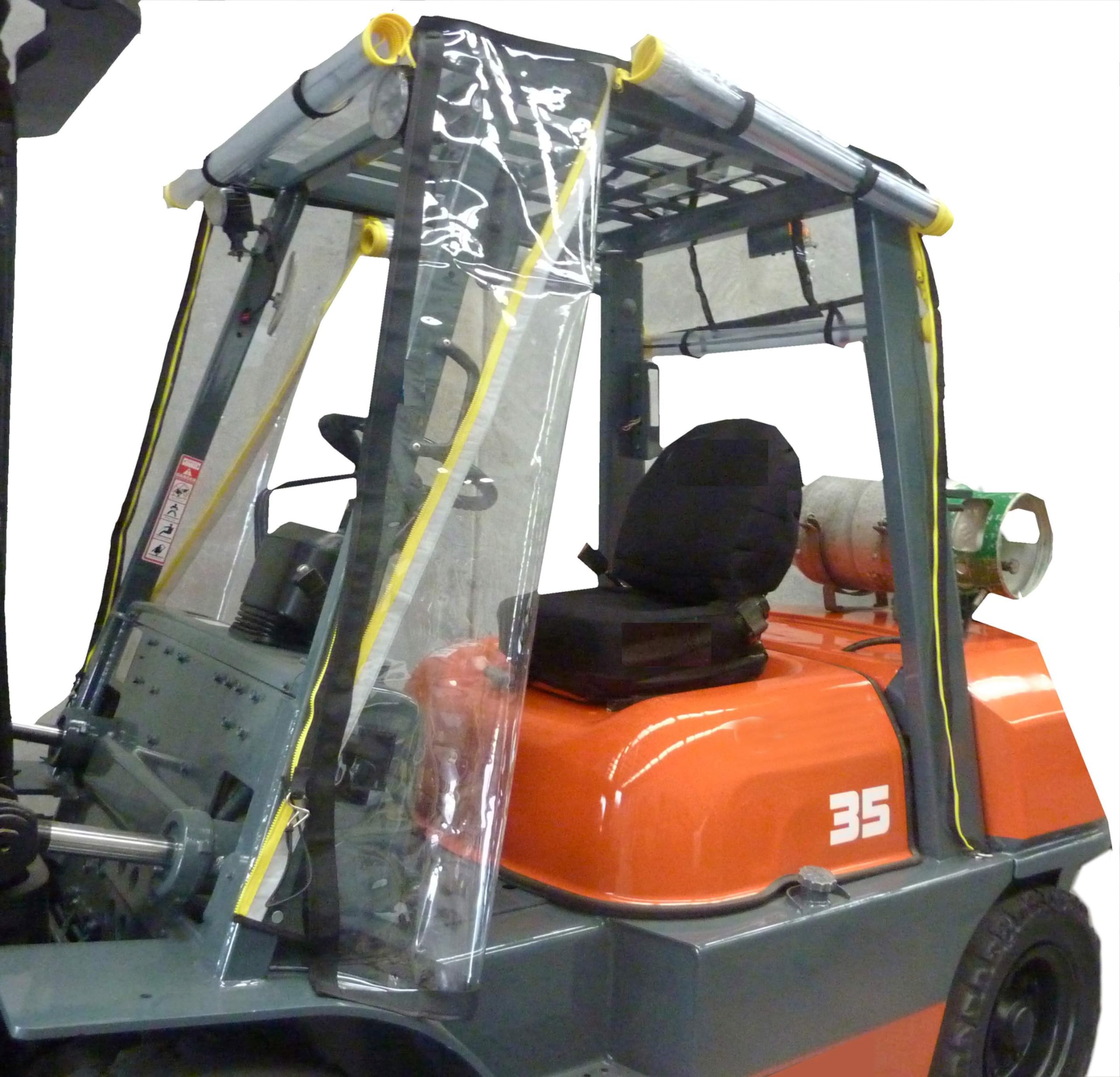 Forklift Cab Cover Clear Forklift Cab Enclosure Cover – Weatherproof ...