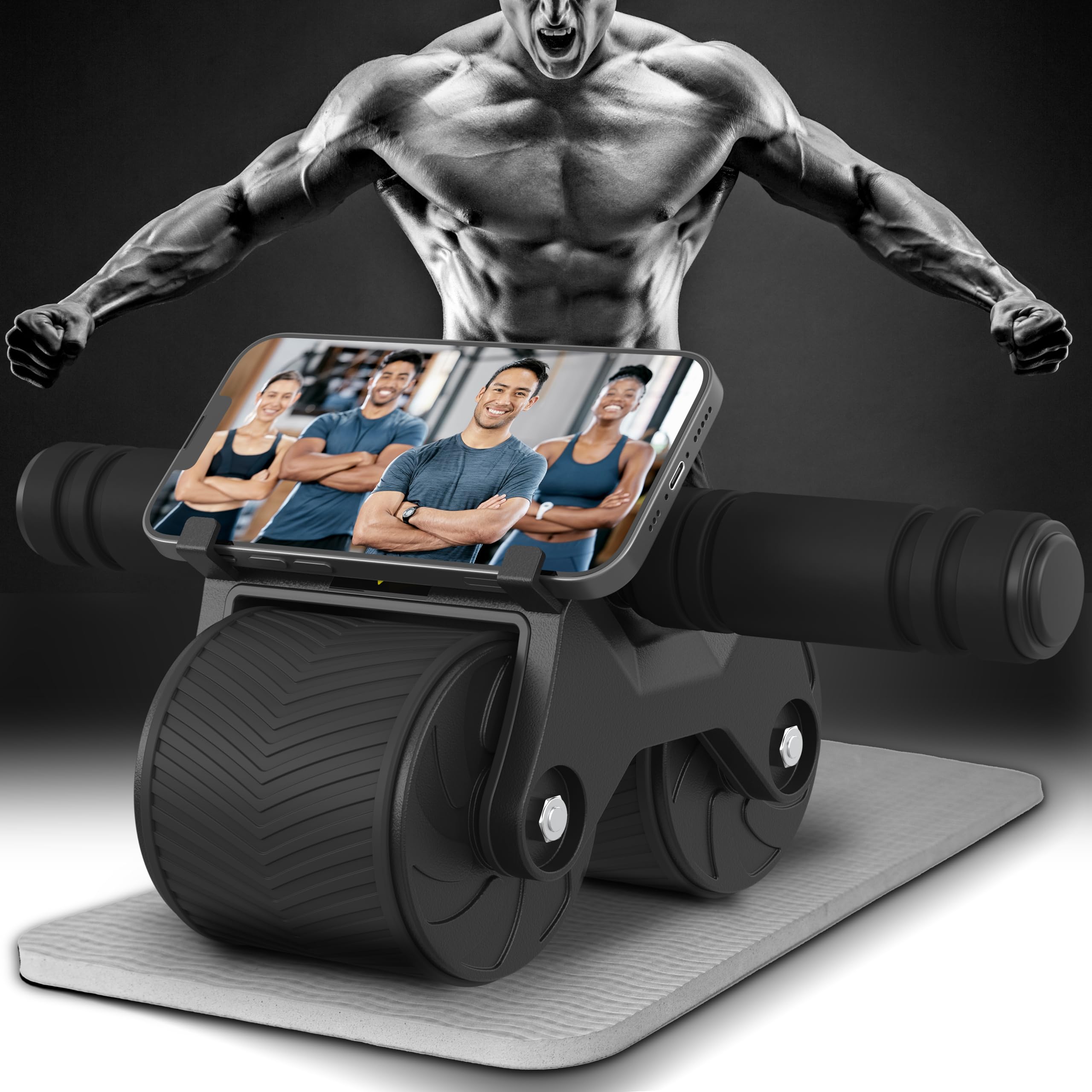 Amazon.com: Automatic Rebound Ab Wheel Roller: ingecare Abdominal Wheel ...