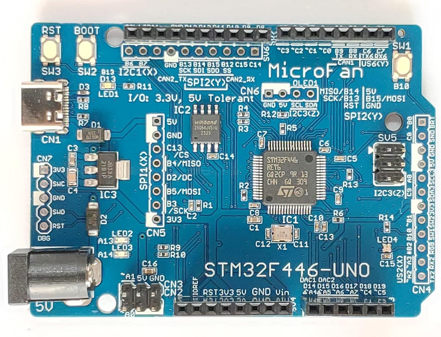 Amazon.co.jp: STM32F446-UNO (STM32F446RE, ARM Cortex-M4, 180MHz, 512KFlash, 128KRAM)+ 8MB Flash ...