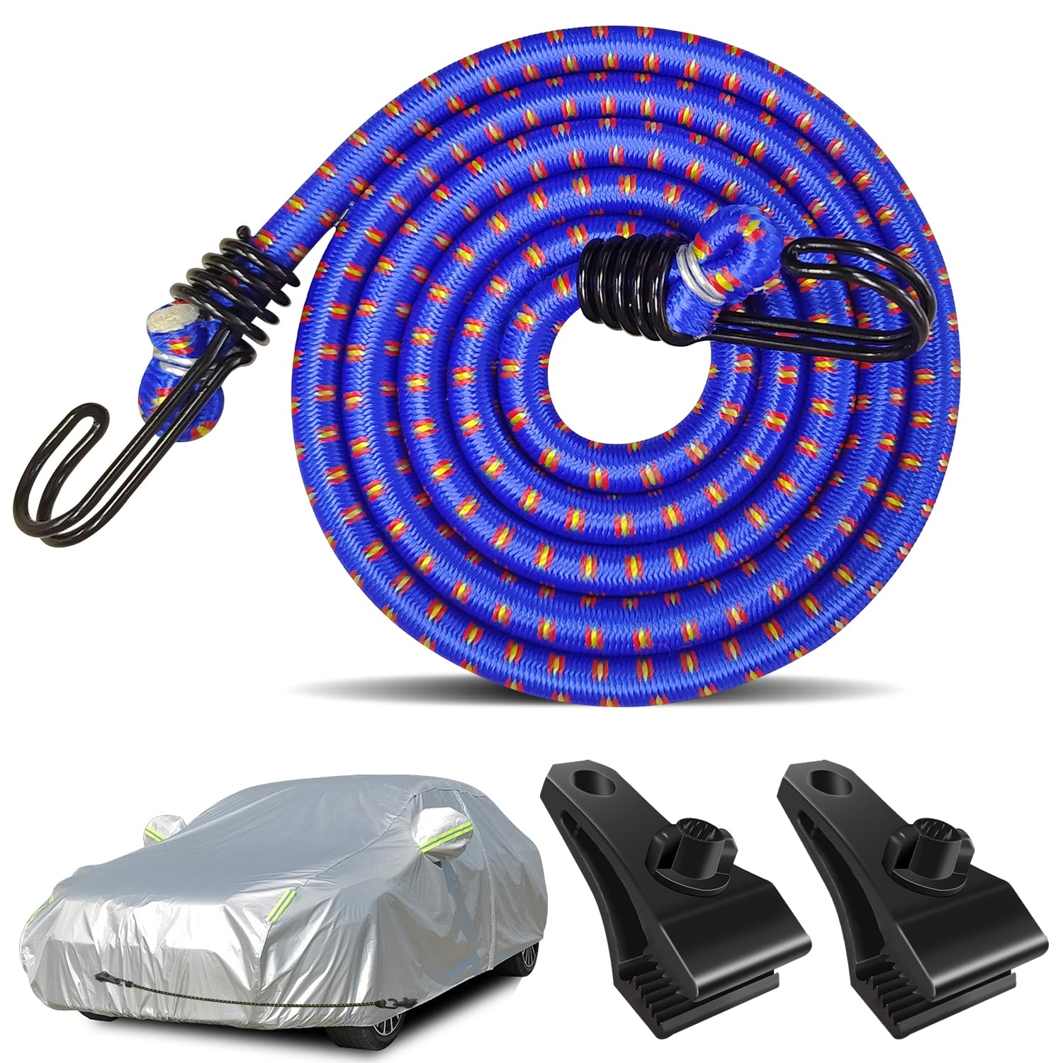 Amazon.com: Hlogree Car Cover Gust Strap Wind Protector,Bungee Cords ...