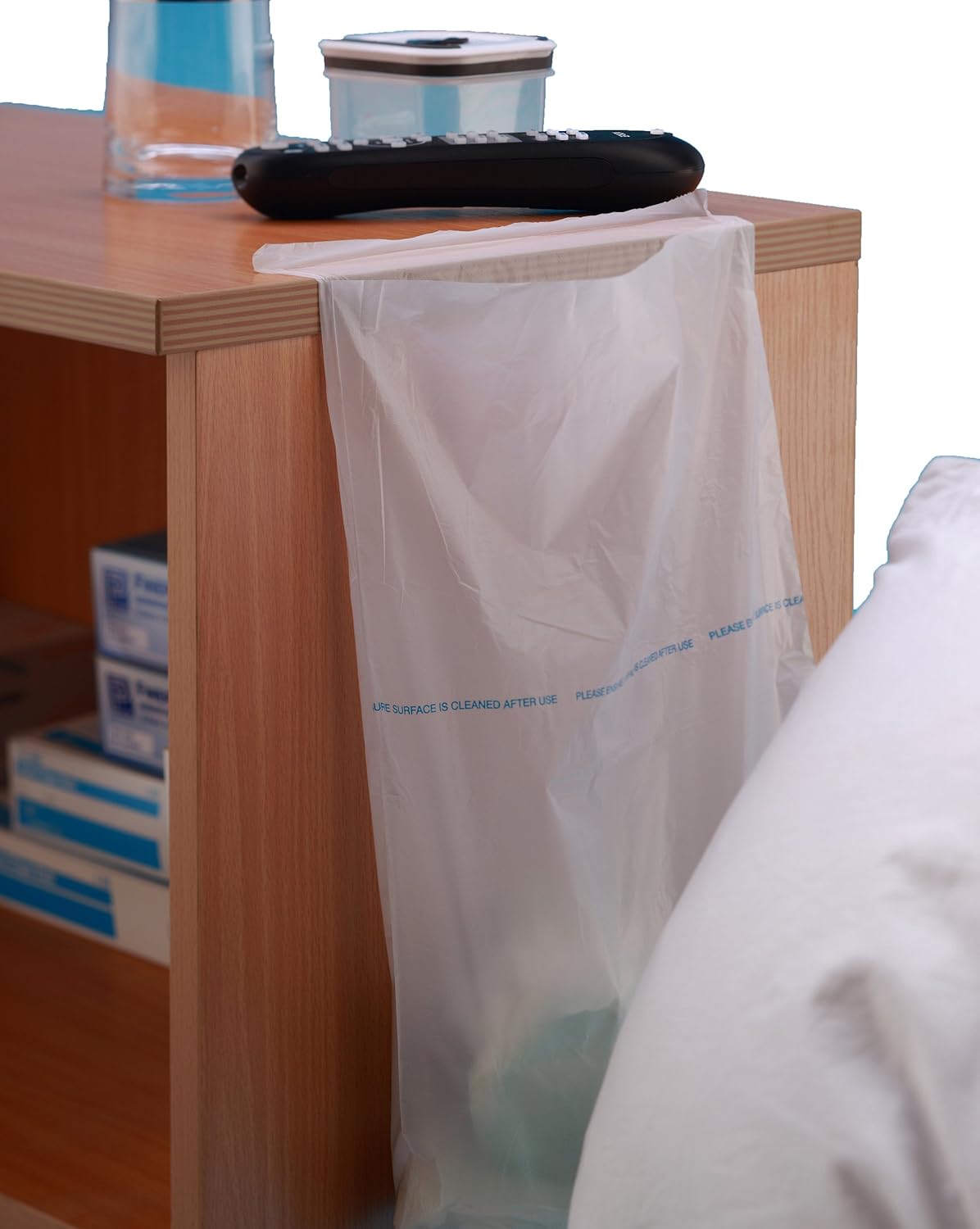 Premier Bedside Locker Polythene Disposable Waste Bags with Adhesive ...