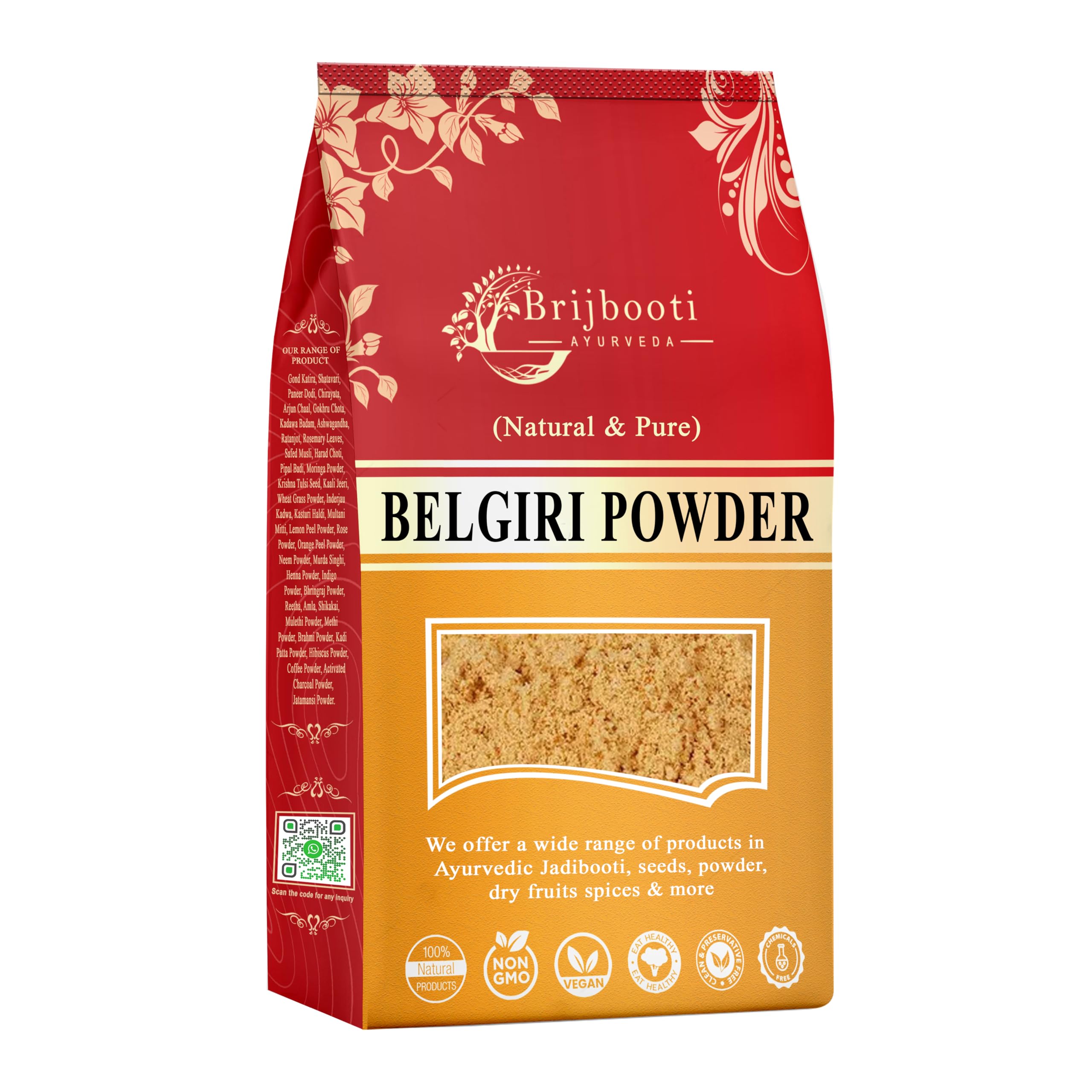 Buy BrijBooti Bel Giri Powder Bealgiri -(400 Gr) | Dry Wood Apple For ...