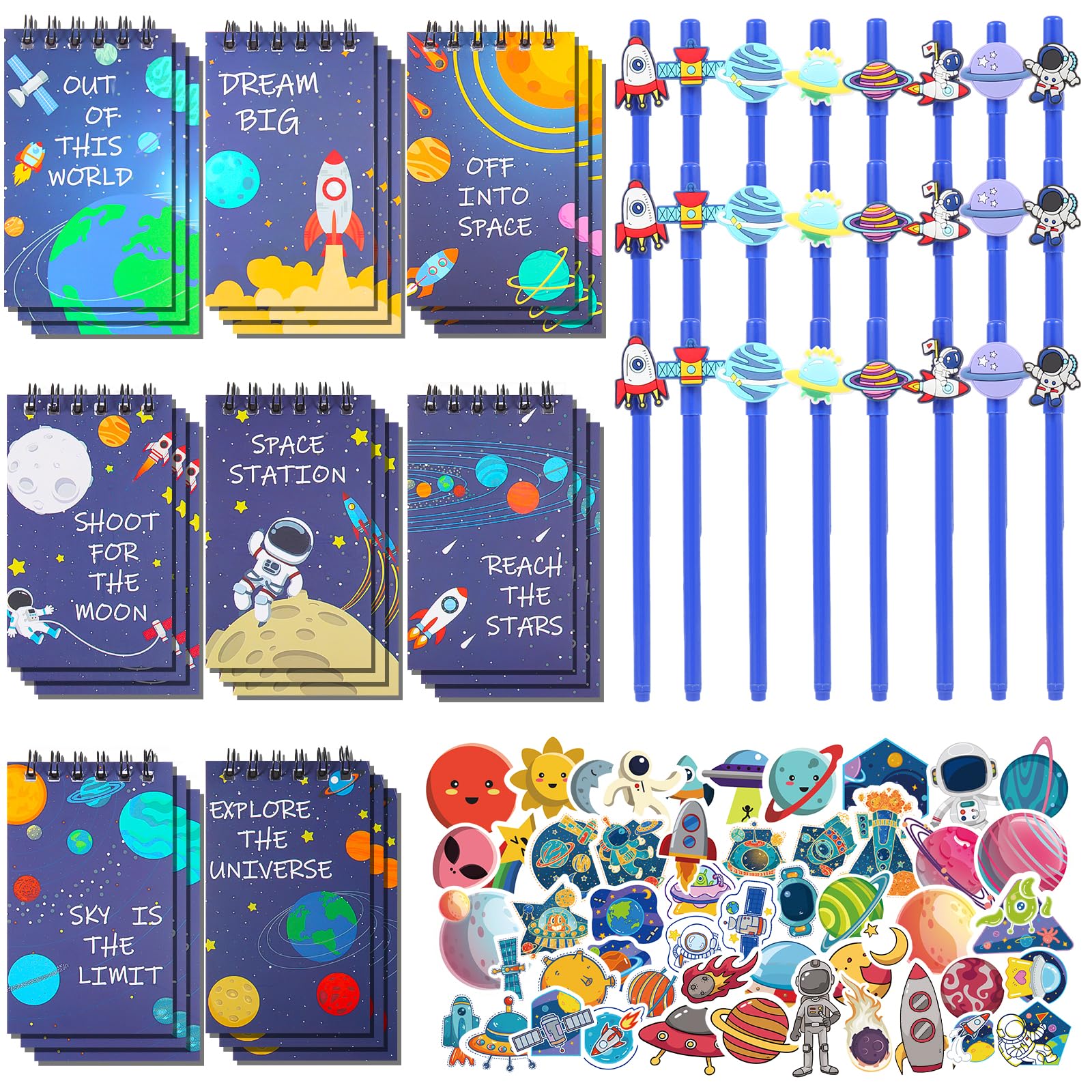 Amazon.com: LiYiQ 148 Pcs Space Theme Party Favors Bulk Space Theme ...