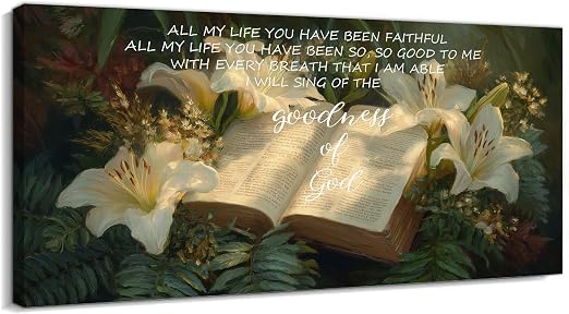 Amazon.com: CXVU Extra Large Goodness of God Canvas Wall Art Decor, All ...