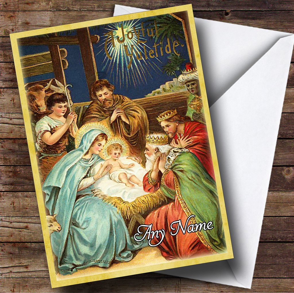 Vintage Nativity Christmas Cards