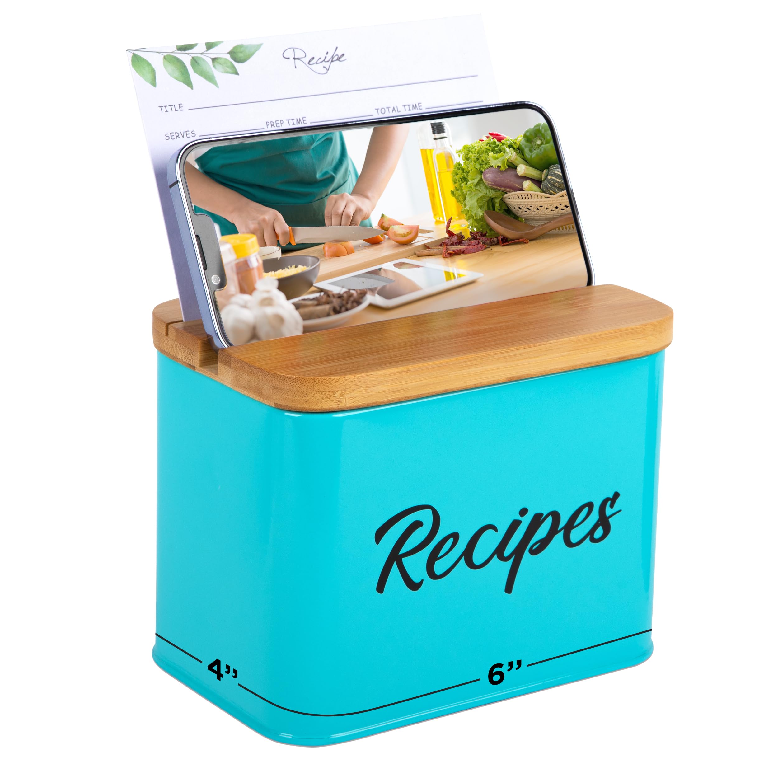 Metal Recipe Box