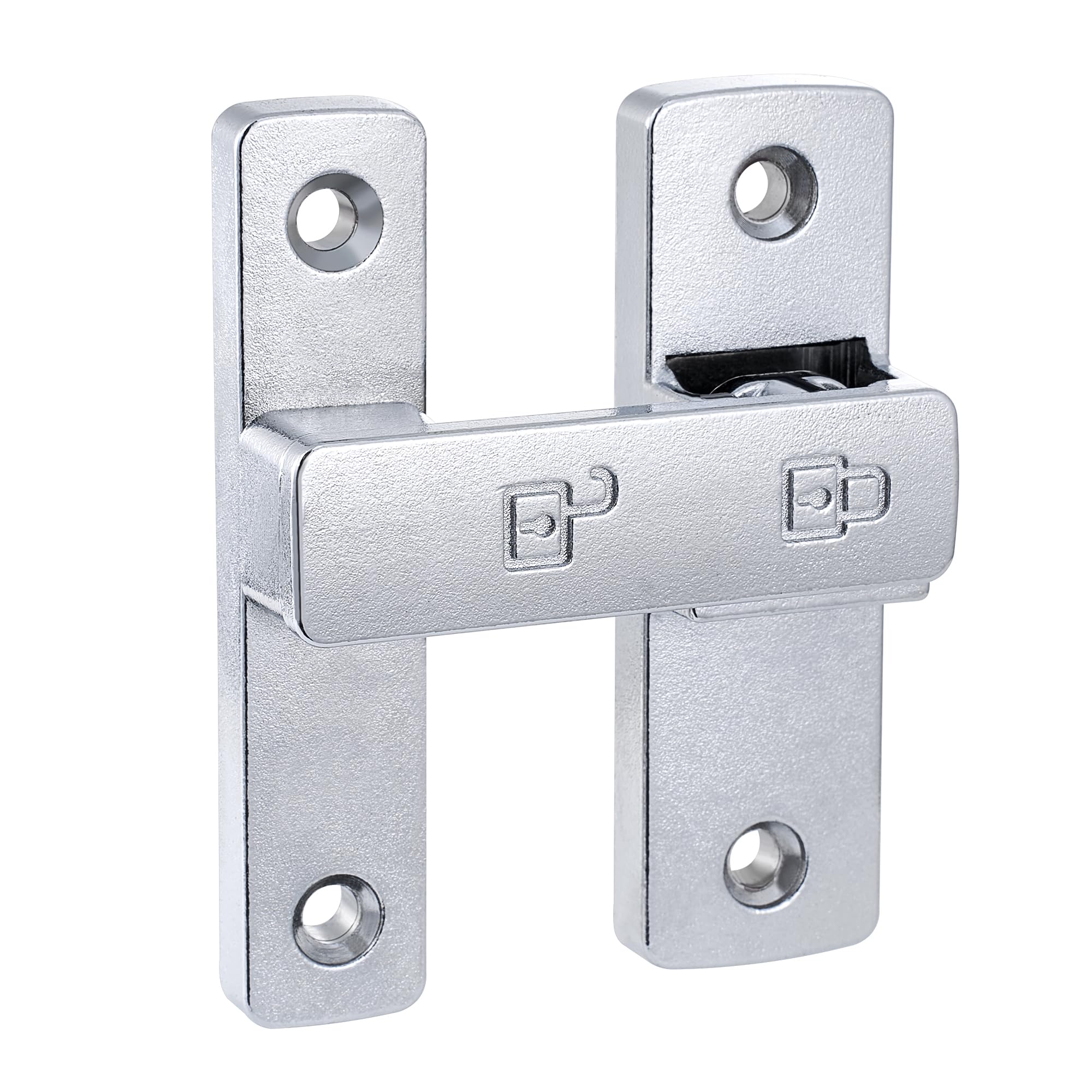 Snapklik.com : 2 Packs Silvery Barn Door Latches,180 Degree Gate Lock ...
