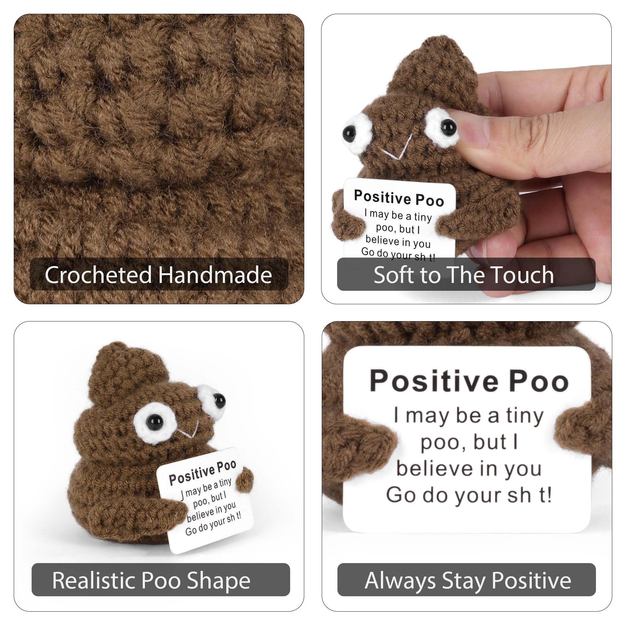 Snapklik.com : GIFTIARA 12Pcs Funny Positive Poo Emotional Support Poop ...
