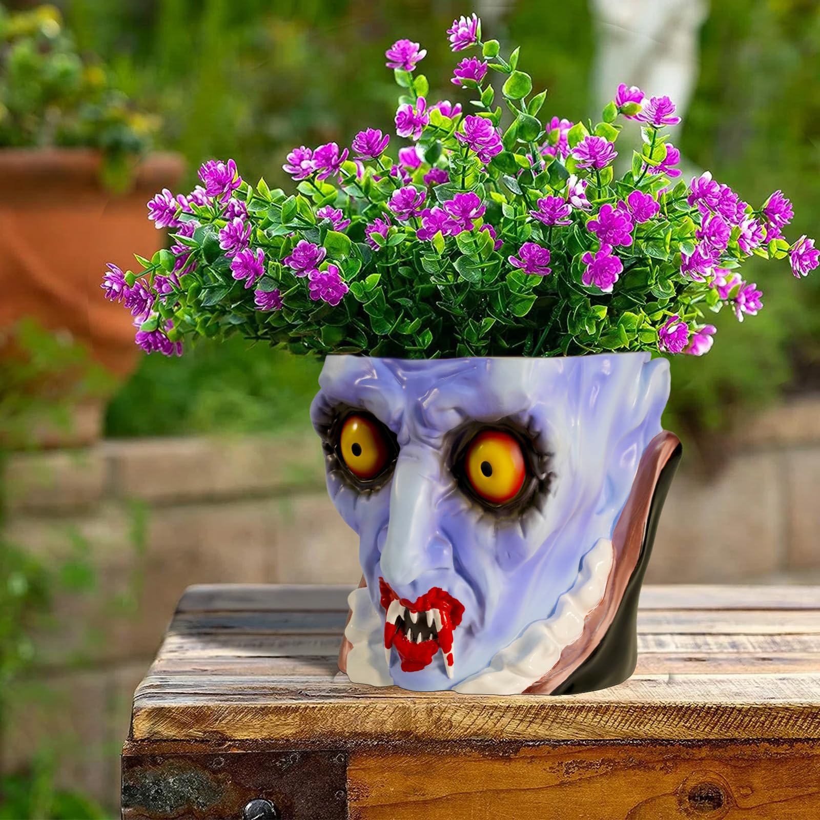 Amazon.com : X Hot Popcorn 5 Inch Vampire Planter Pot Succulent Plant ...
