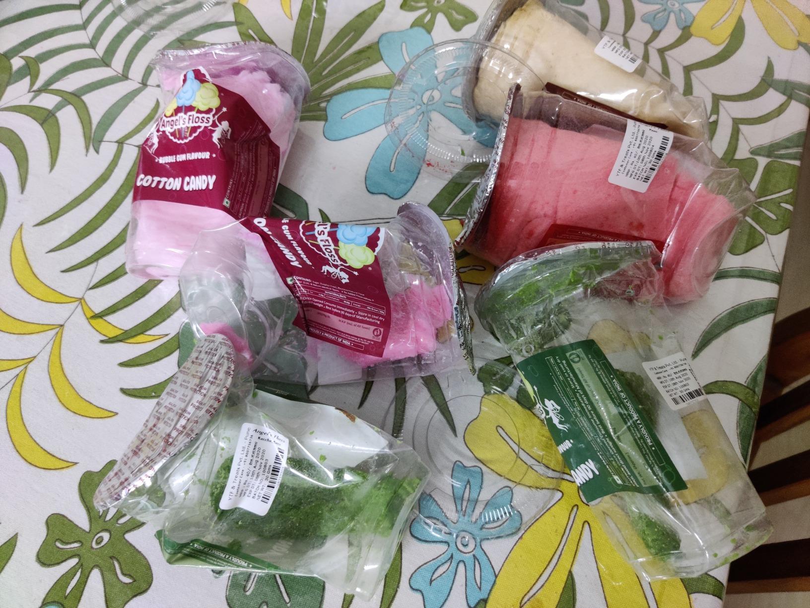 Angels Floss - Cotton Candy's - 30 gm Each - Pack of 6 (2 Bubble Gum ...