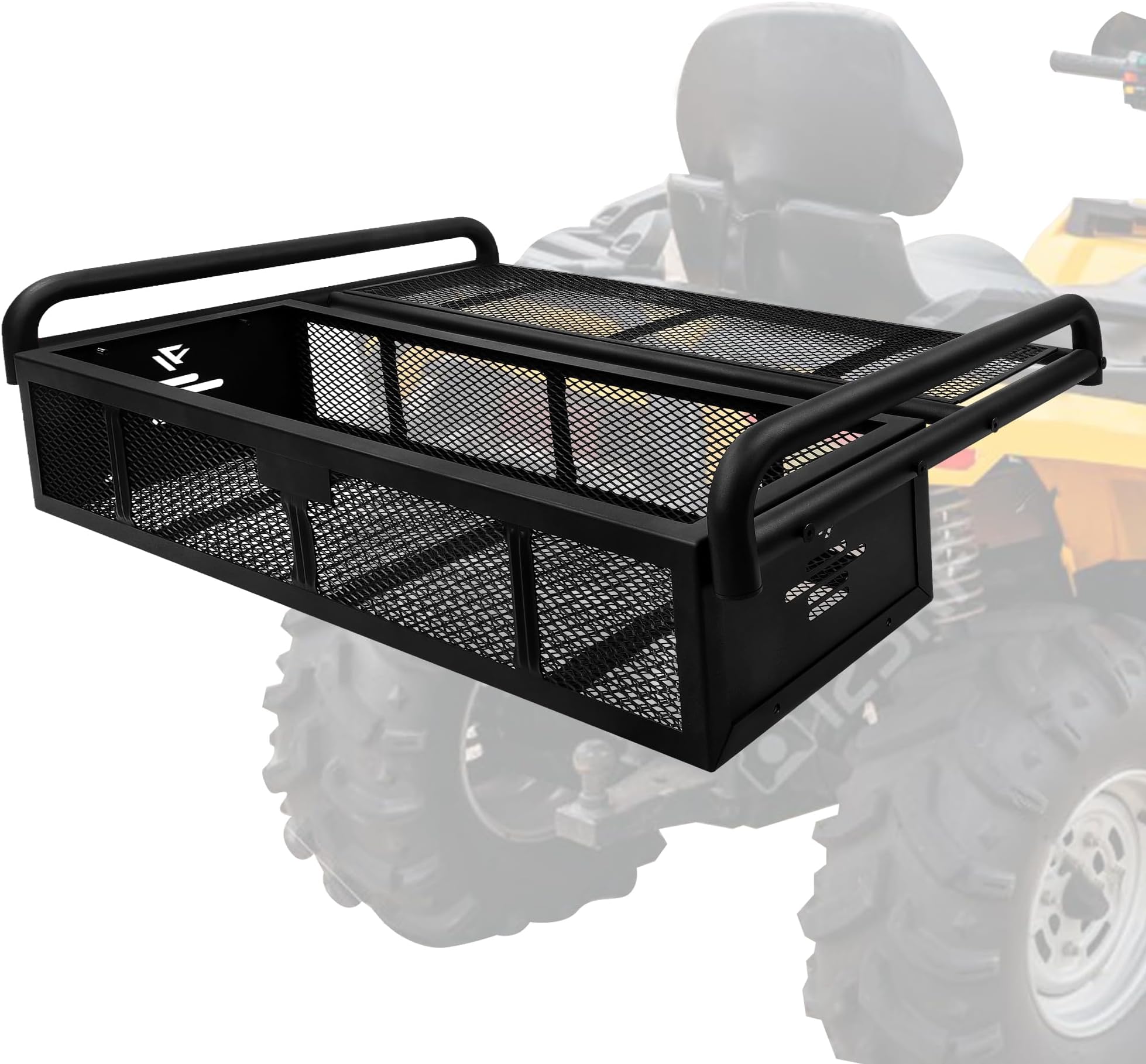 Amazon.com: Goplus ATV UTV Universal Rear Drop Basket Rack Detachable ...