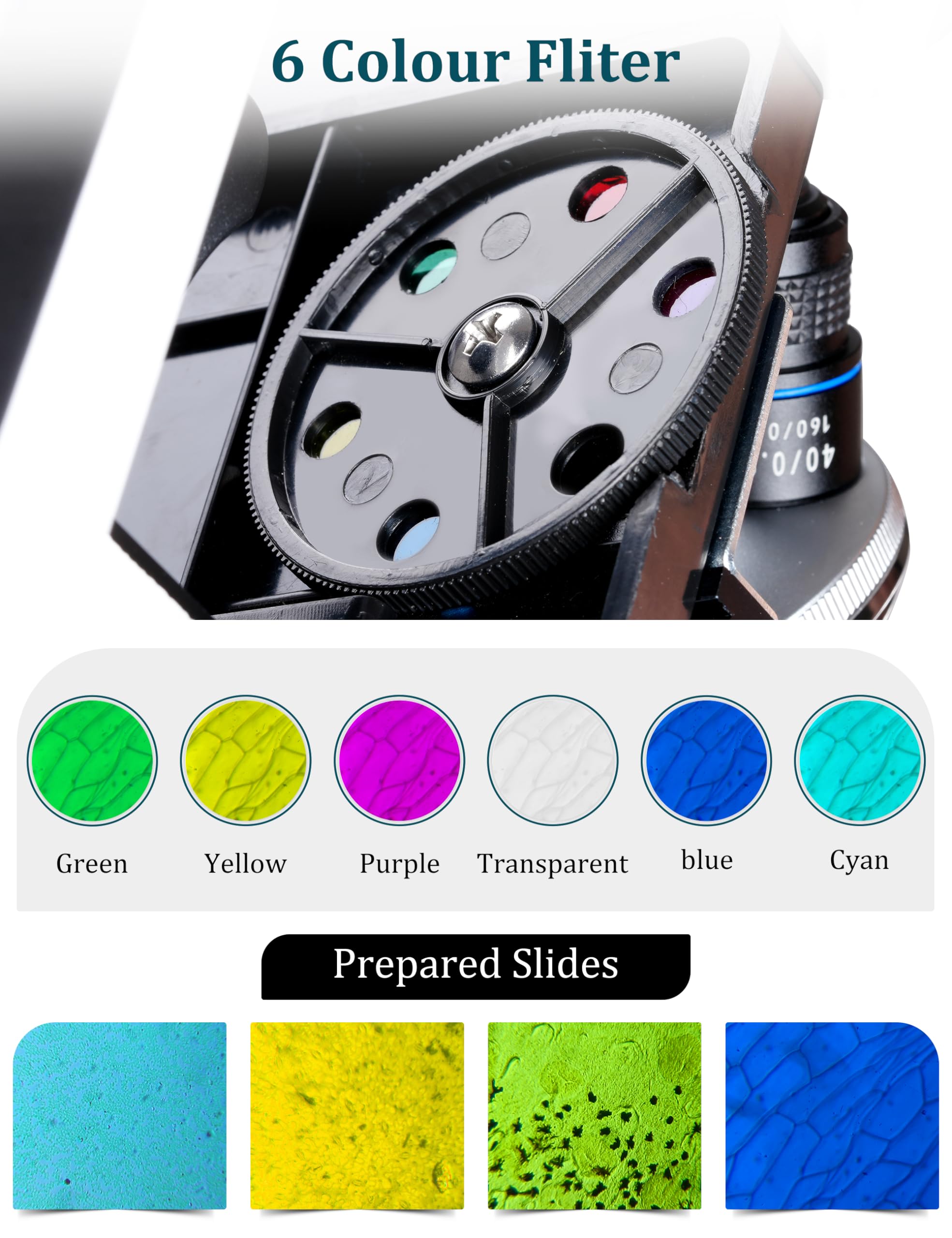 Snapklik.com : Rengue Microscope, 40X-2000X Magnification, Dual LED ...