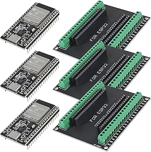 Amazon.com: AITRIP 3Sets USB C 38 Pin ESP32 ESP-32D ESP-WROOM-32 CP2012 ...