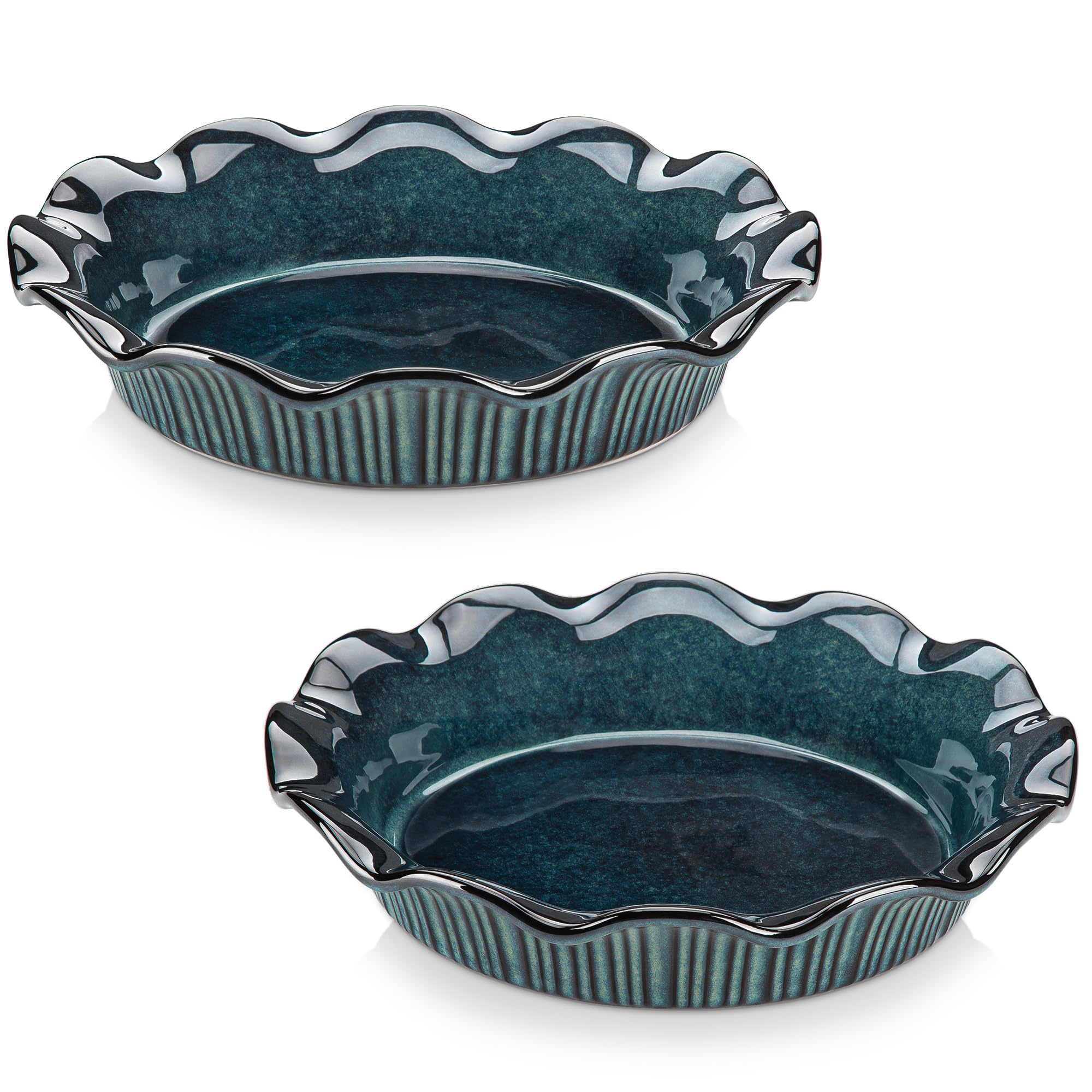 Amazon.com: vancasso Stern Ceramic Pie Pan, 9 inch Pie Pans with ...