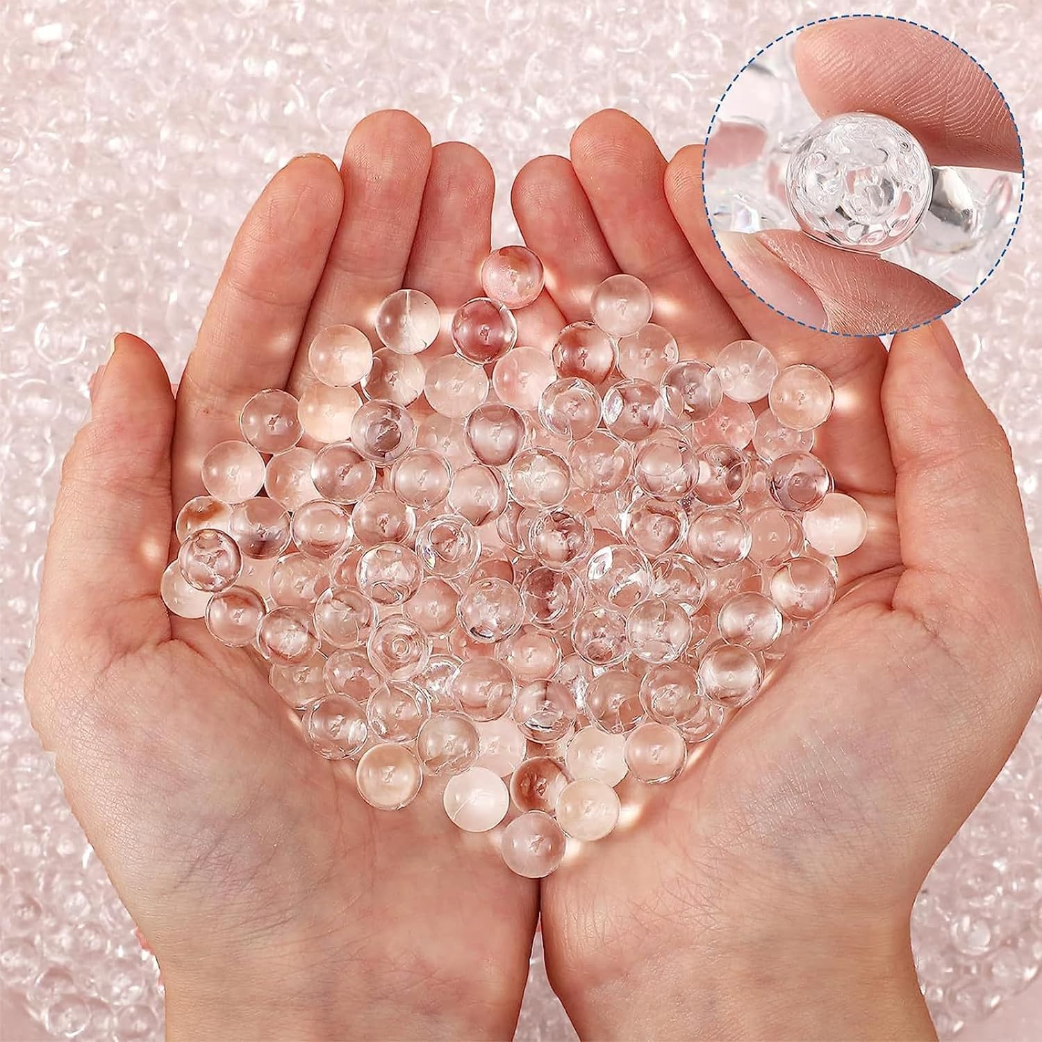 MAAK 50000 Plus Pcs Clear Water Beads Balls Biodegradable Balls ...