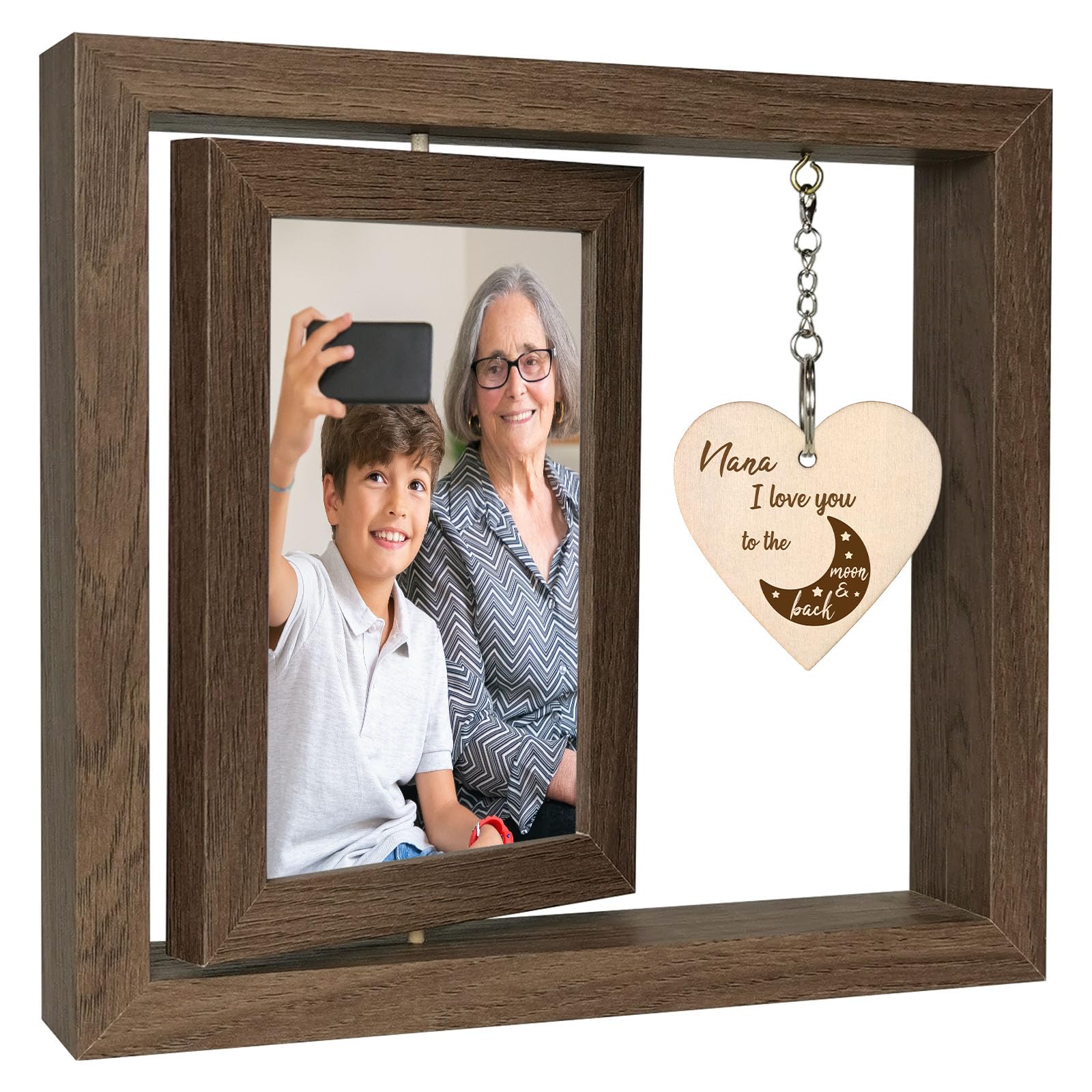 Amazon.com: EYITUPC Nana I Love You to the Moon and Back Picture Frame ...