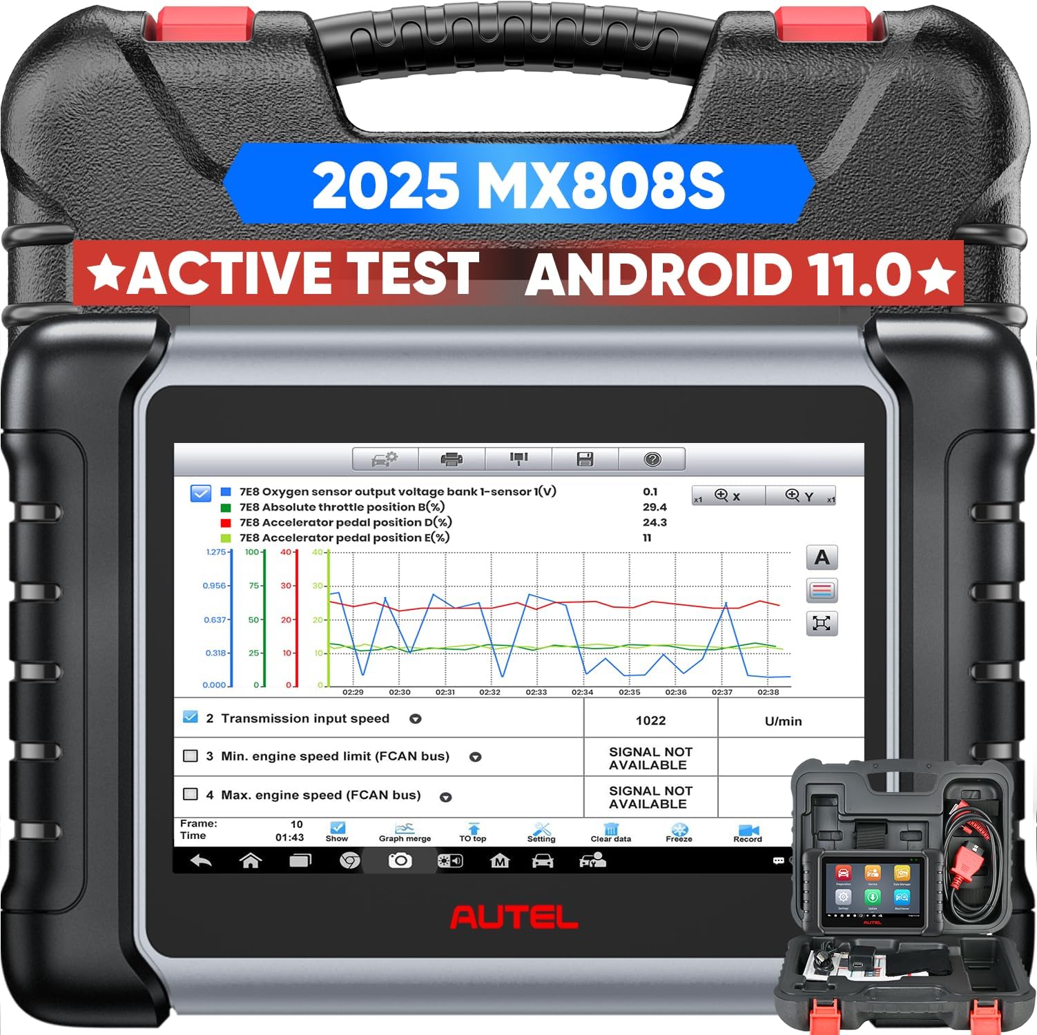 Autel Scanner MaxiCheck MX808S, 2025 Bidirectional Diagnostic Scan Tool ...