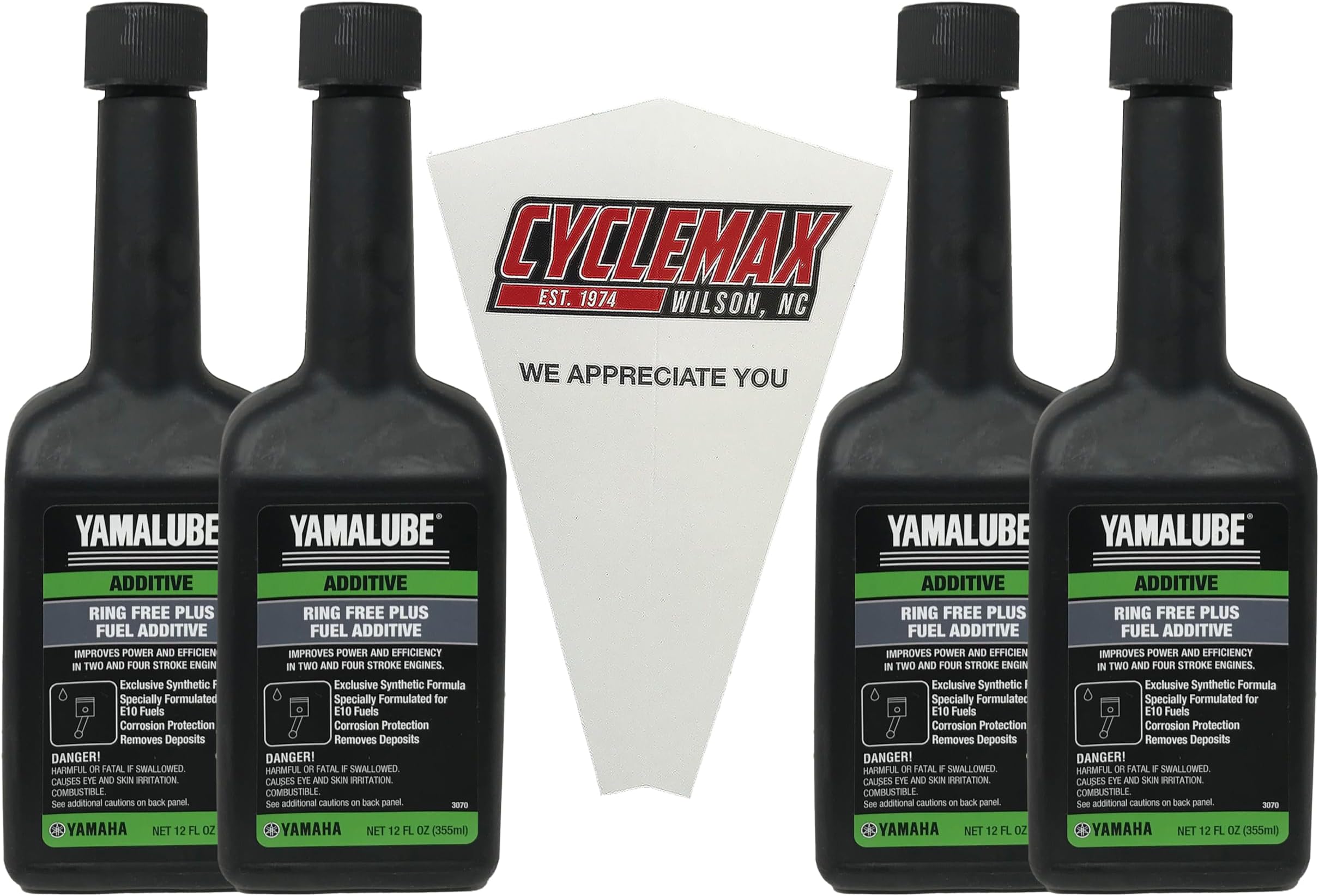 Amazon.com: CYCLEMAX Four Pack for Yamaha Ring Free Plus Fuel Additive ...
