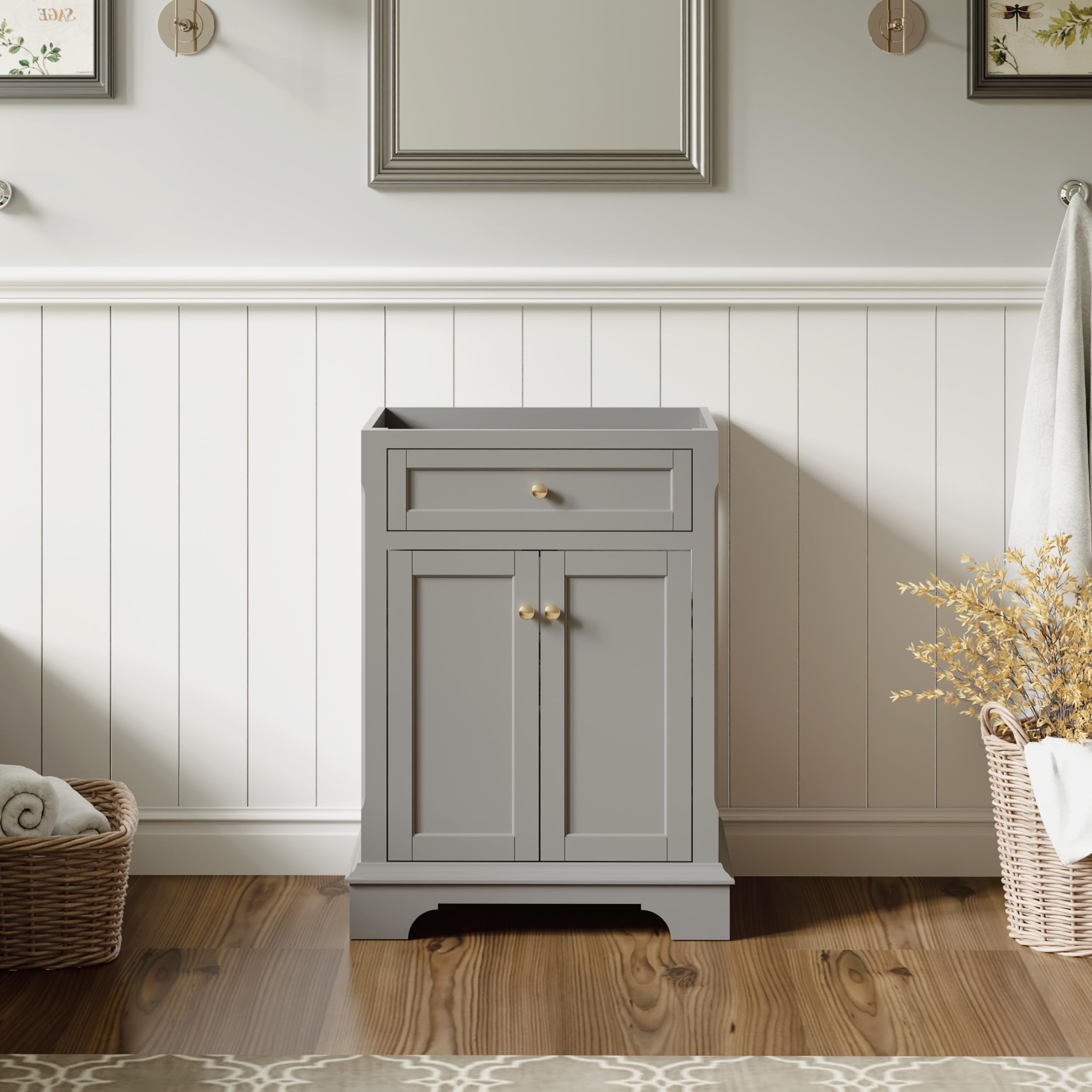 Amazon.com: eclife 24" Bathroom Vanity with Sink Combo, Vintage ...