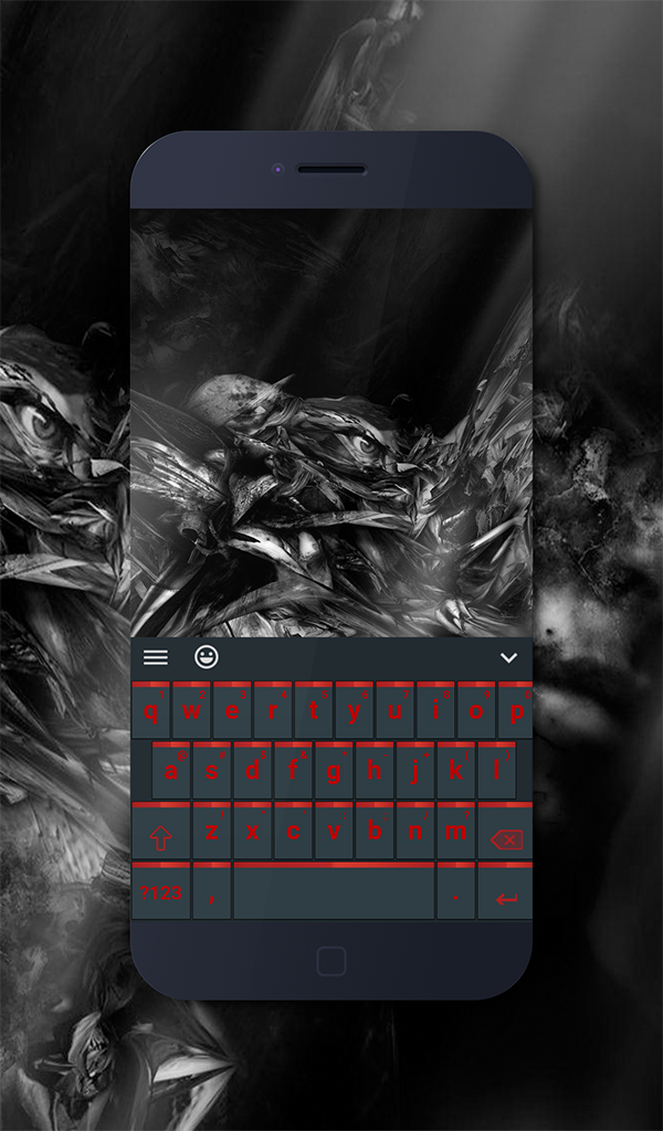 Moji Red Black Keyboard Theme - App on Amazon Appstore