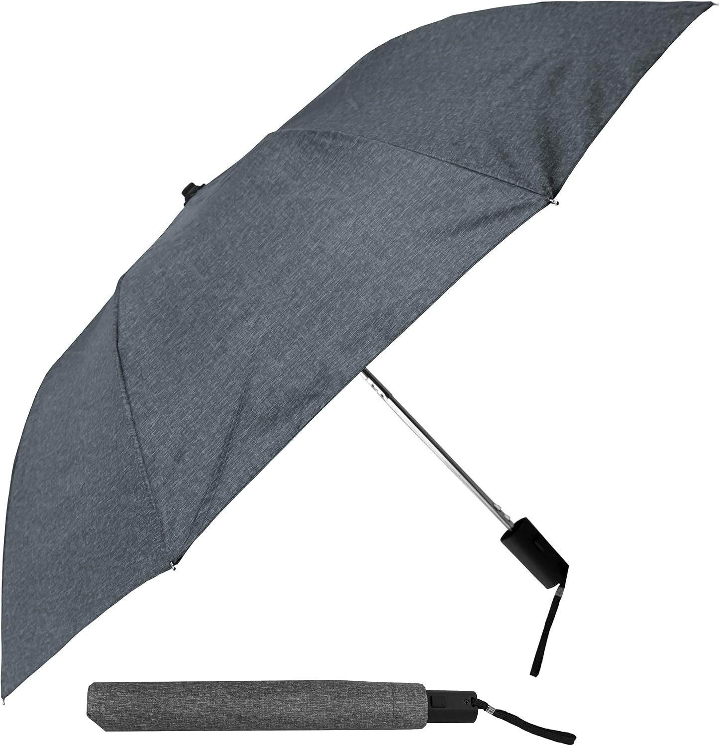 42" Automatic Open Compact Travel Umbrella – Windproof Portable Sun ...