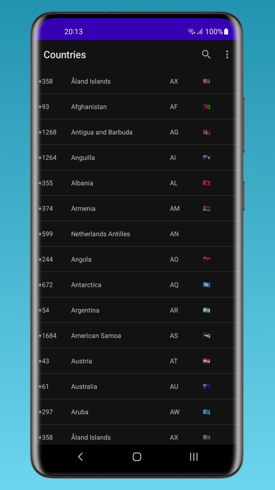 Country Codes - World ISO and Dial Codes - App on Amazon Appstore