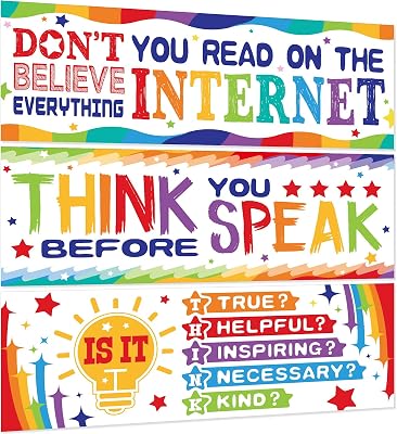 3 Pcs Think Before You Speak Decorations Philippines | Ubuy