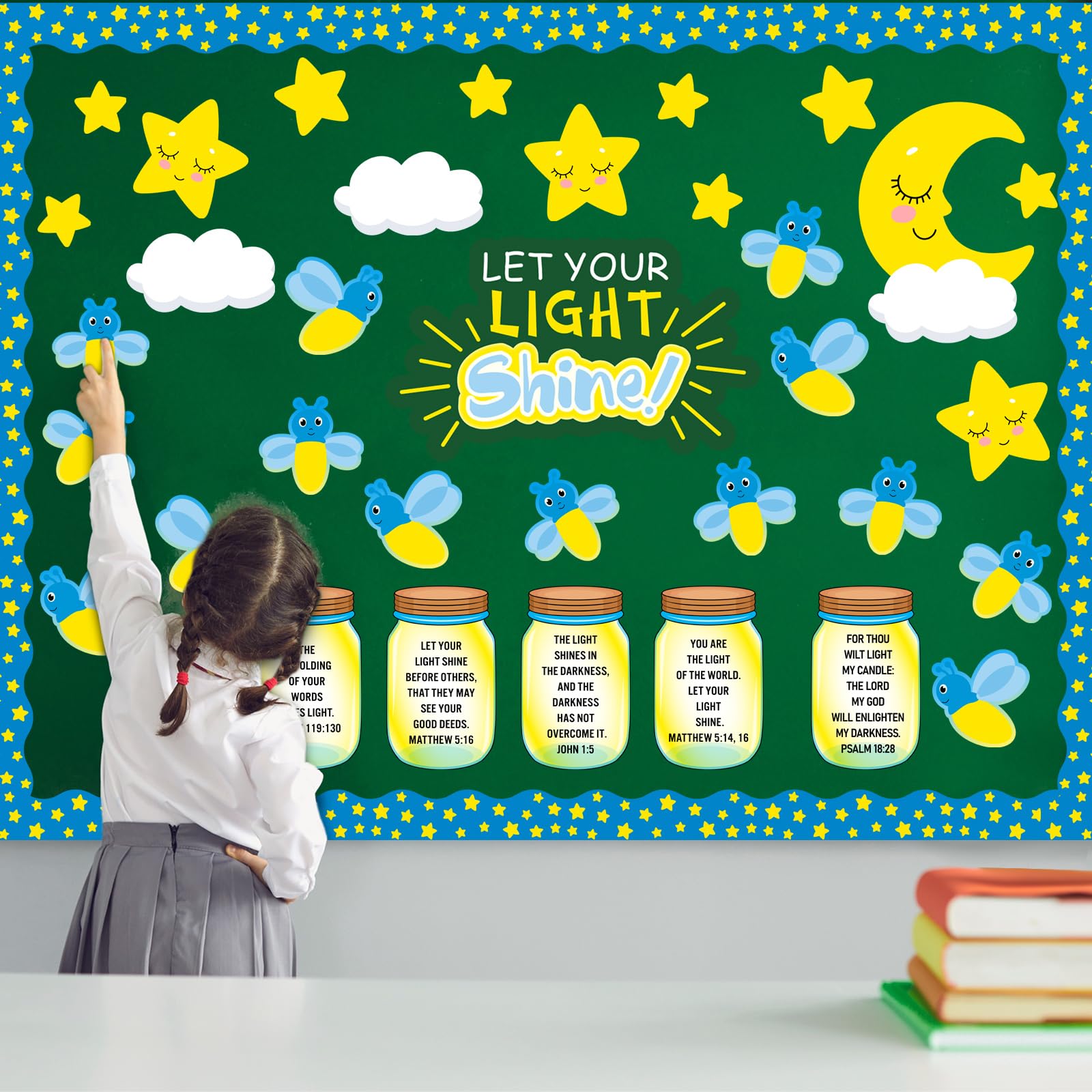 Snapklik.com : Be The Light Mason Jar Bulletin Board Firefly Bulletin ...