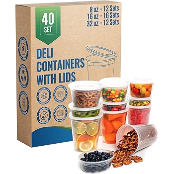 Amazon.com - [36 Pack, 3 Sizes] Food Storage Containers with Lids ...