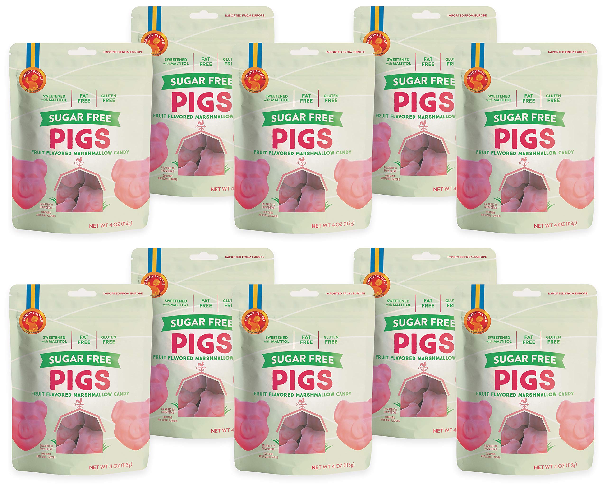 Buy Candy People Sugar-Free Swedish Pigs Strawberry Flavored ...