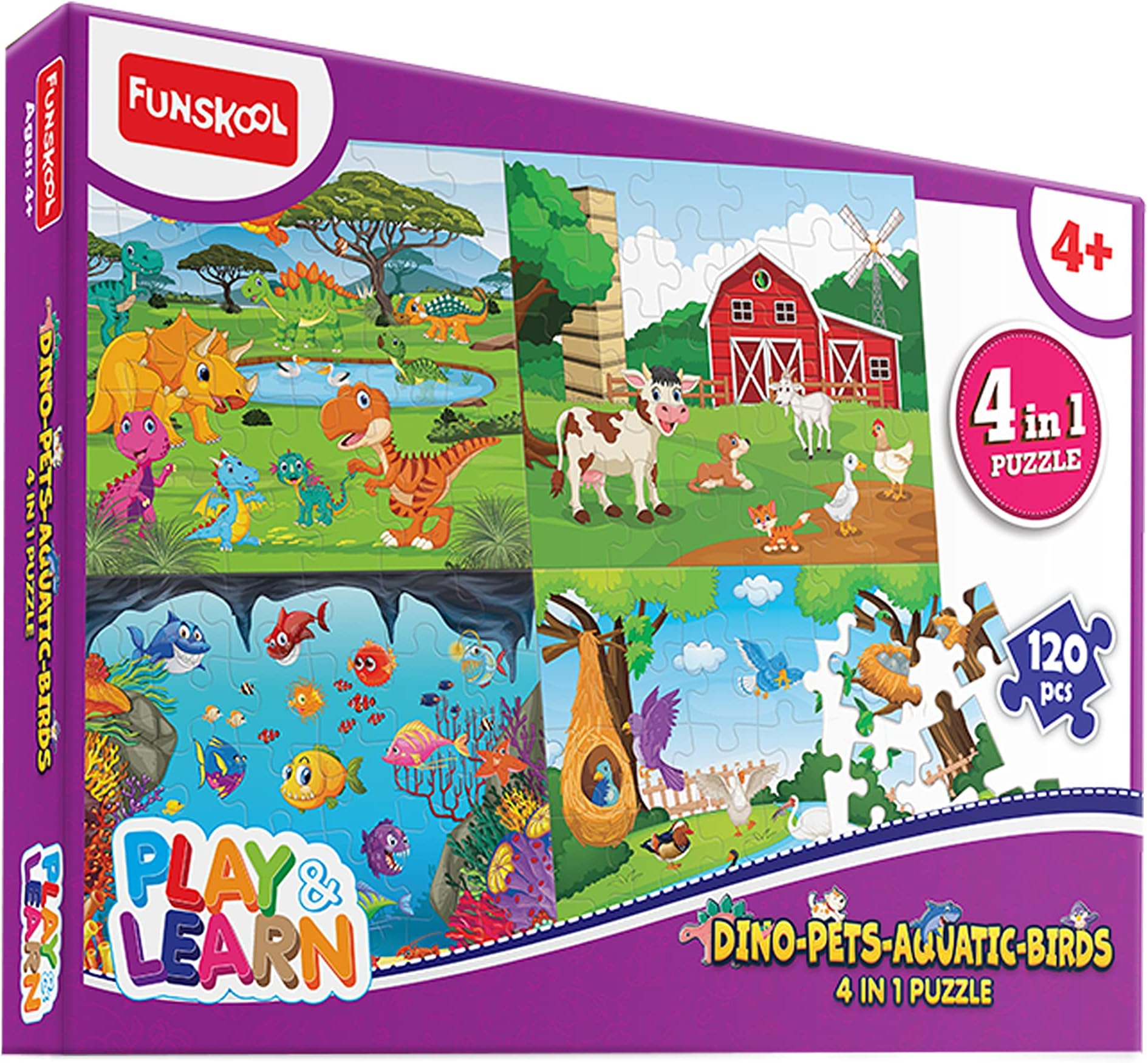 Buy Funskool-Macaws,Educational,300 Pieces,Puzzle,for 3 Year Old Kids ...