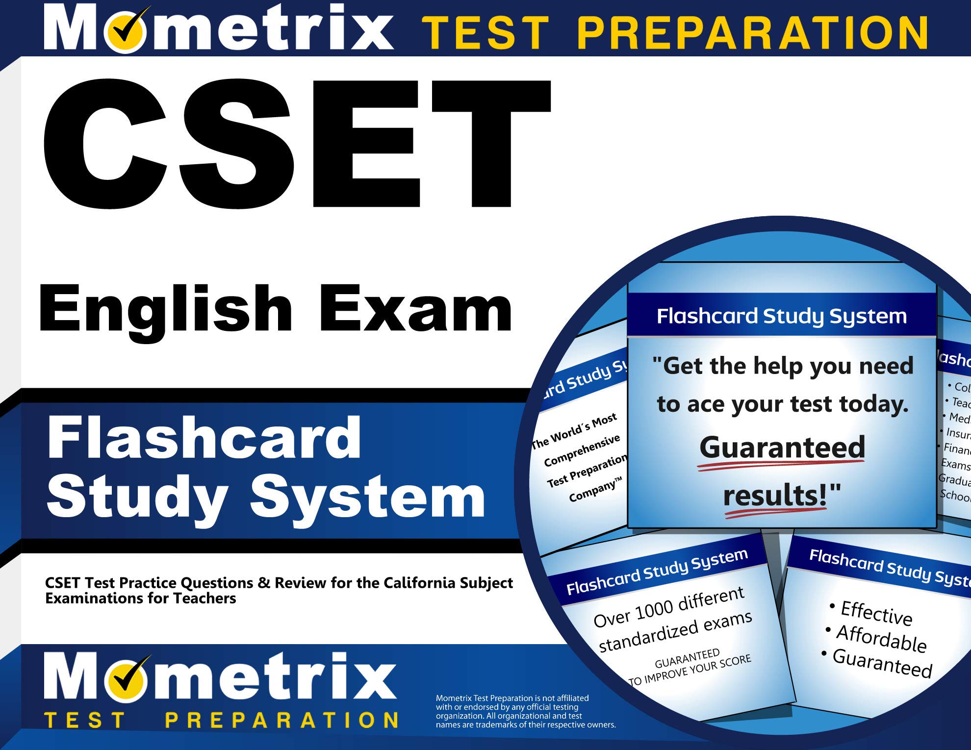 Amazon.com: CSET English Exam Flashcard Study System: CSET Test ...
