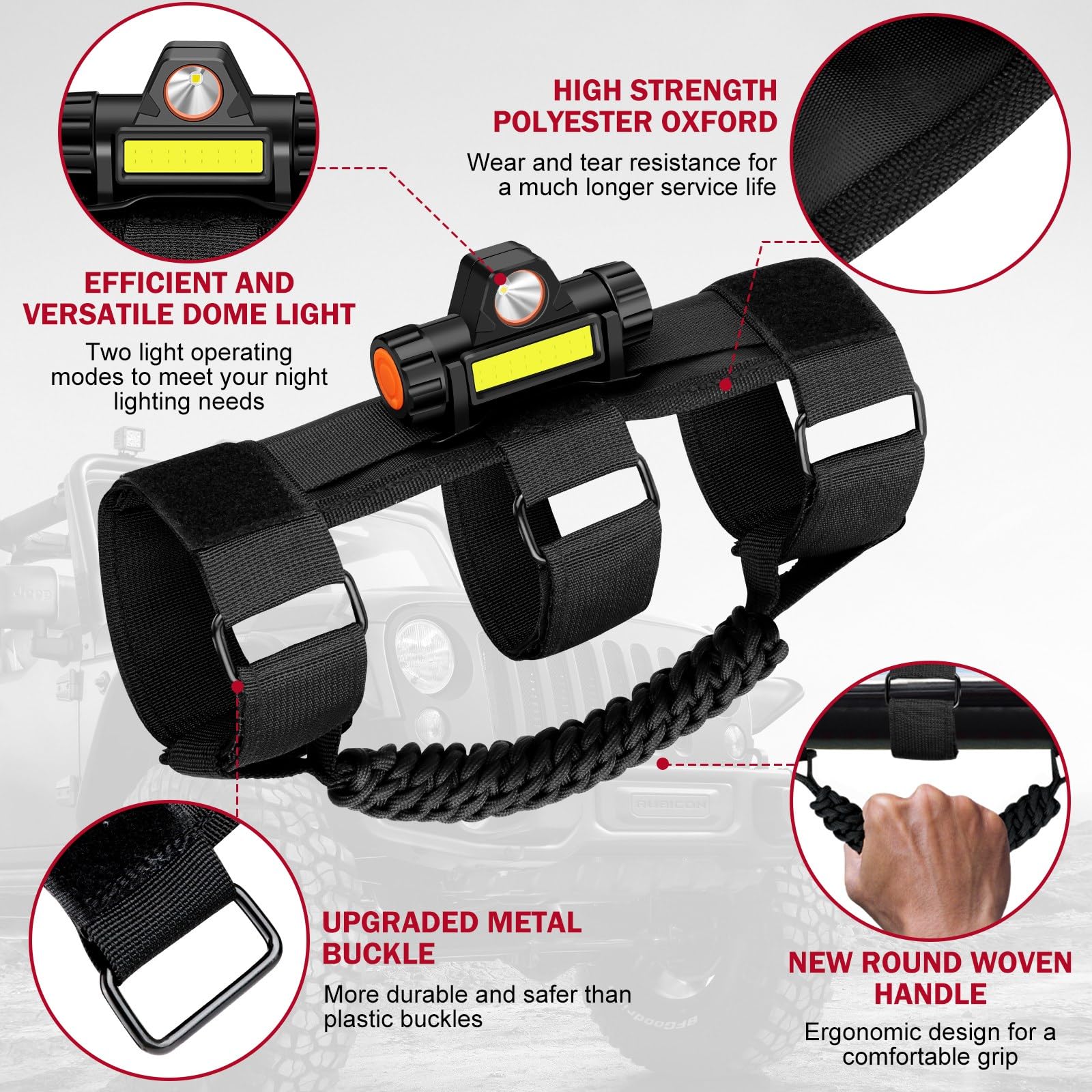 Snapklik.com : Moveland 2 X Roll Bar Grab Handles