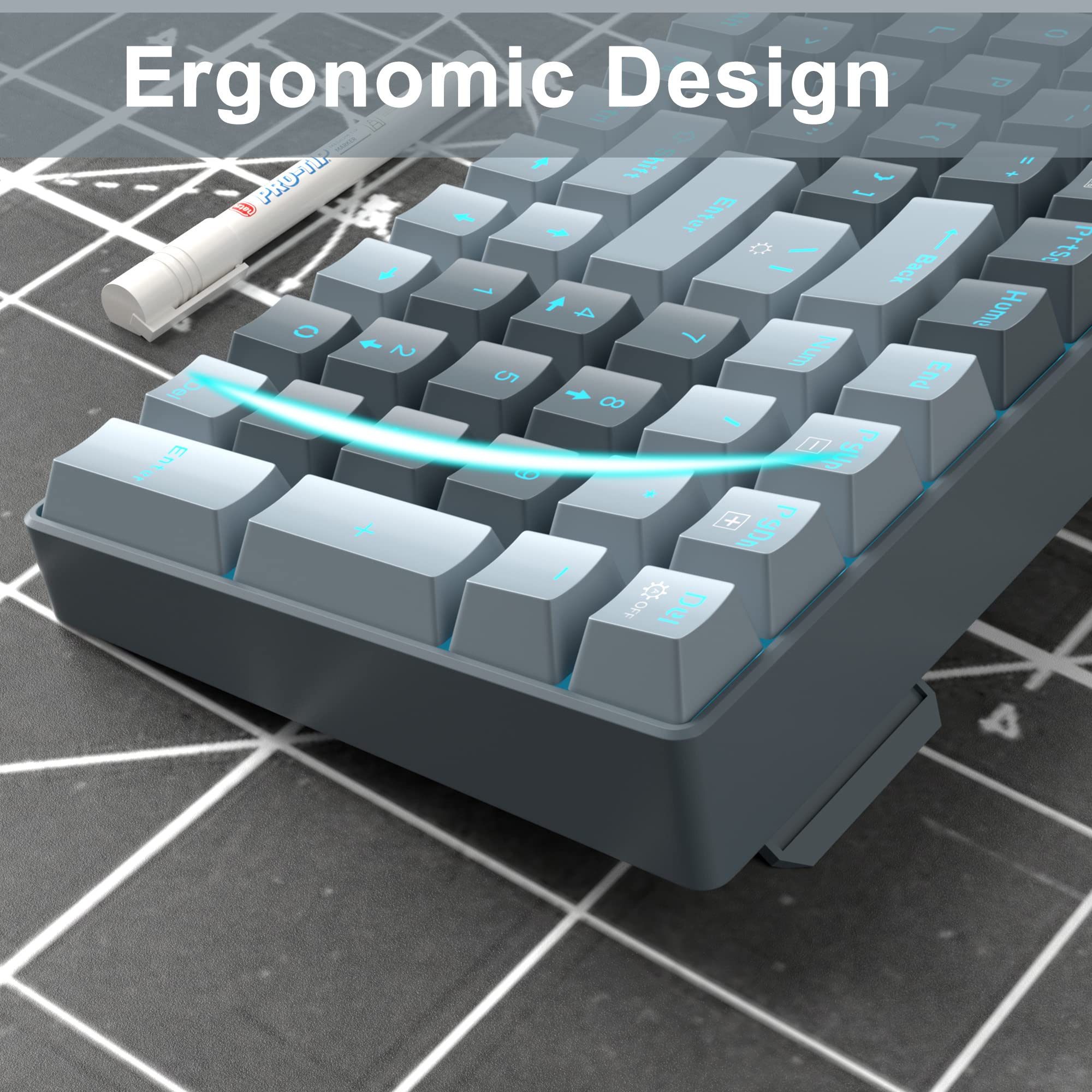 Snapklik.com : Camiysn Wired Mechanical Gaming Keyboard, 100 Keys ...