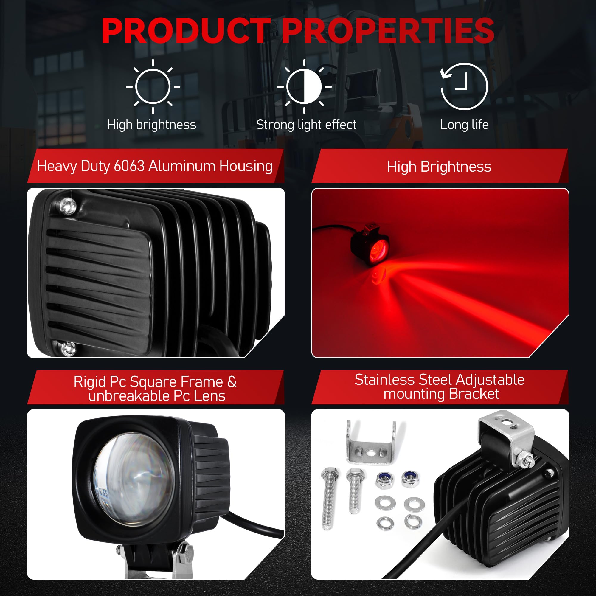 Snapklik.com : New Dynamic Forklift Lights Red Forklift Spotlight ...