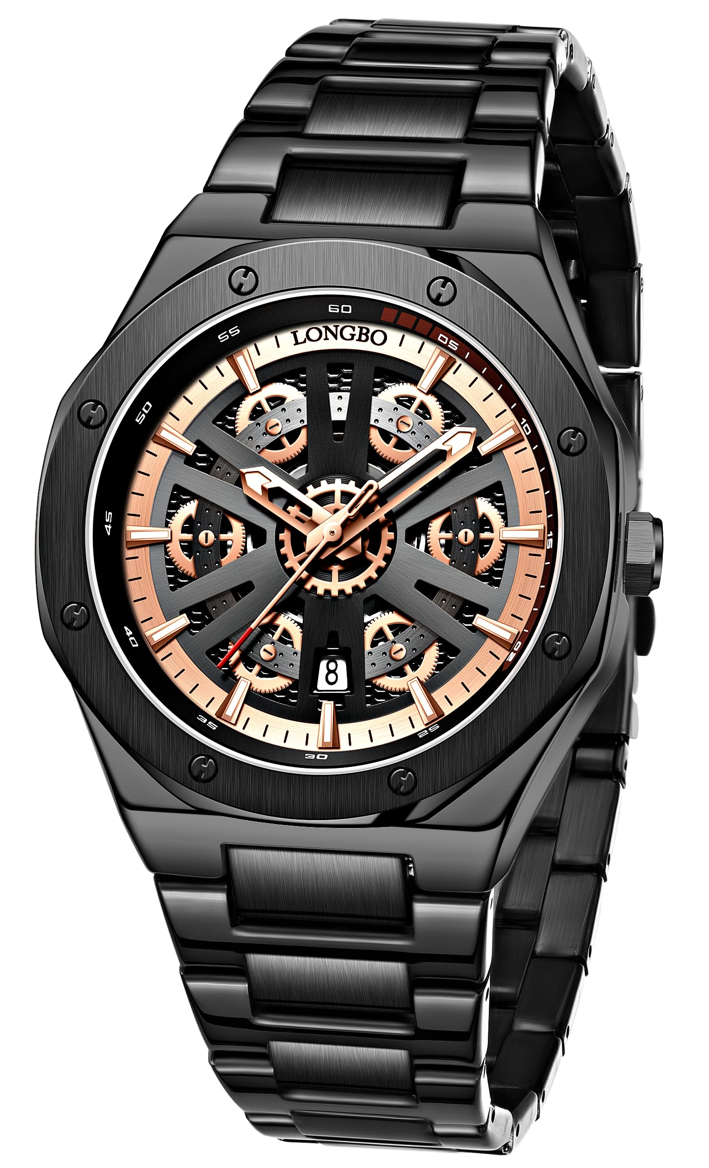Buy LONGBO Endurance Series Skeleton Design Analog Quartz Watch for Men ...