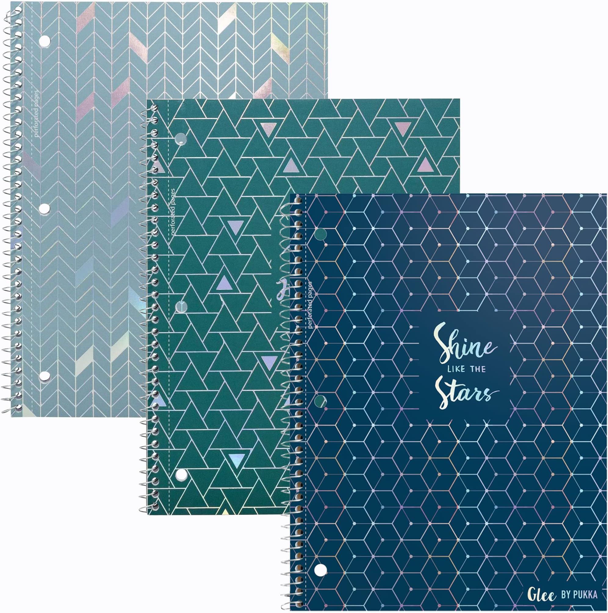 Amazon.com : Pukka Pad, A5 Striped Project Notebook 3-Pack - 21 x 14 ...