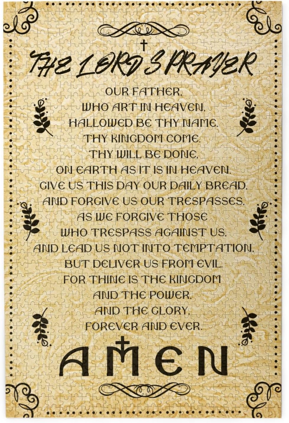 Amazon.com: VIVACITE Christian Puzzles for Adults Jesus Puzzle Jigsaw ...