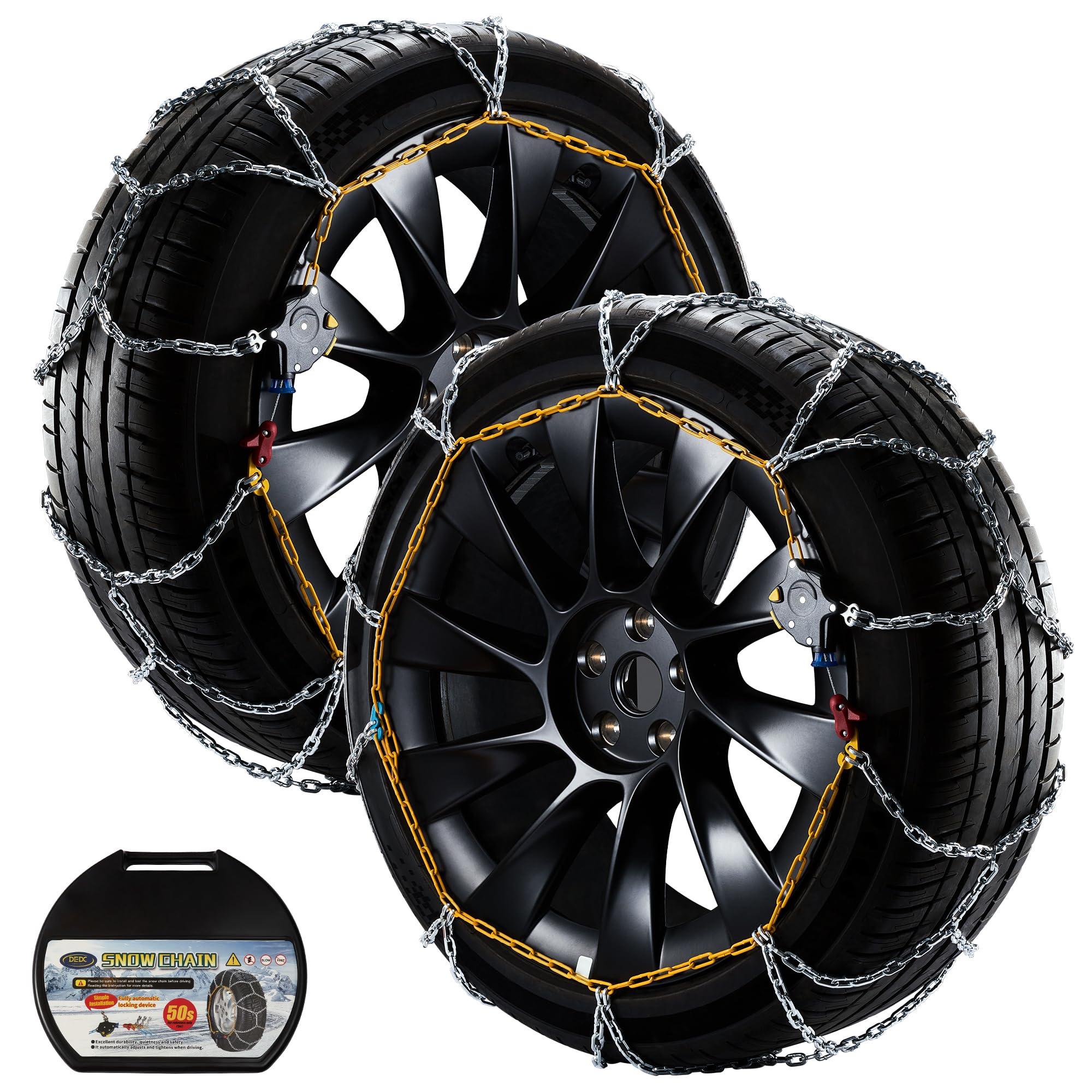 Snapklik.com : DEDC Snow Chains For Car, Snow Tire Chains For SUVs And ...