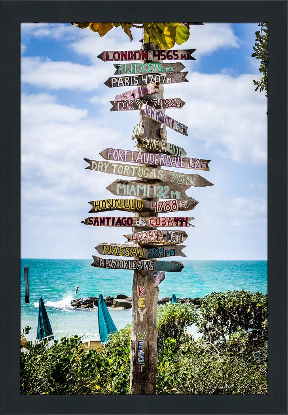 Amazon.com: Picture Perfect International Key West Signs Framed ...