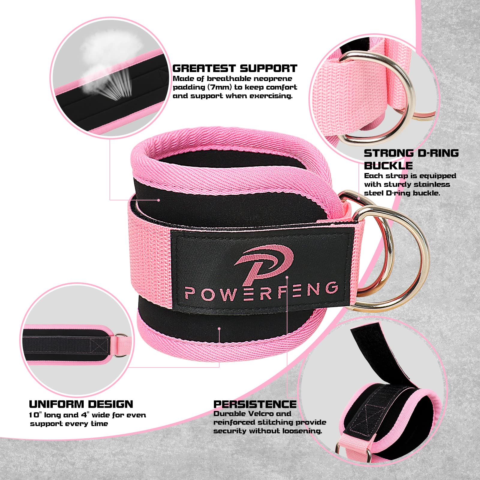 Snapklik.com : Powerfeng Ankle Strap Cable Machine: Ankle Cable ...