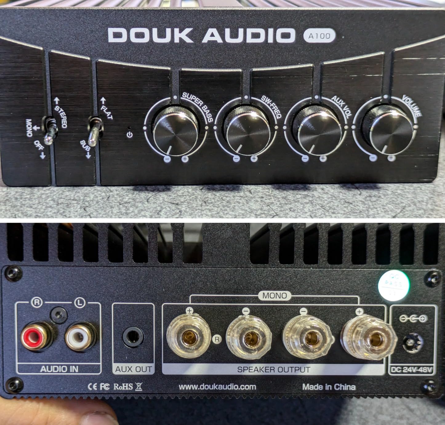 Amazon.co.jp: Douk Audio & Nobdound A100 HIFI パワーアンプ PFFB付き TPA3255 クラス ...