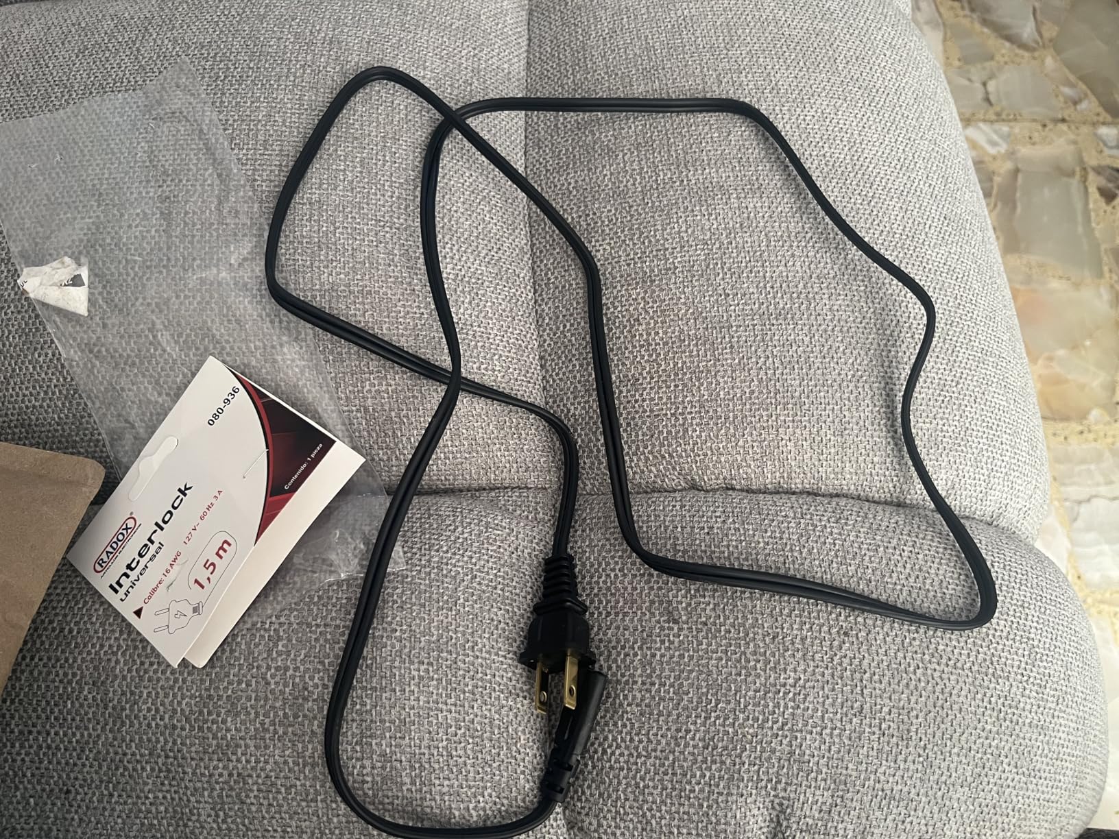 ParraTech Cable de alimentación Universal de 2 Clavijas Compatible con ...