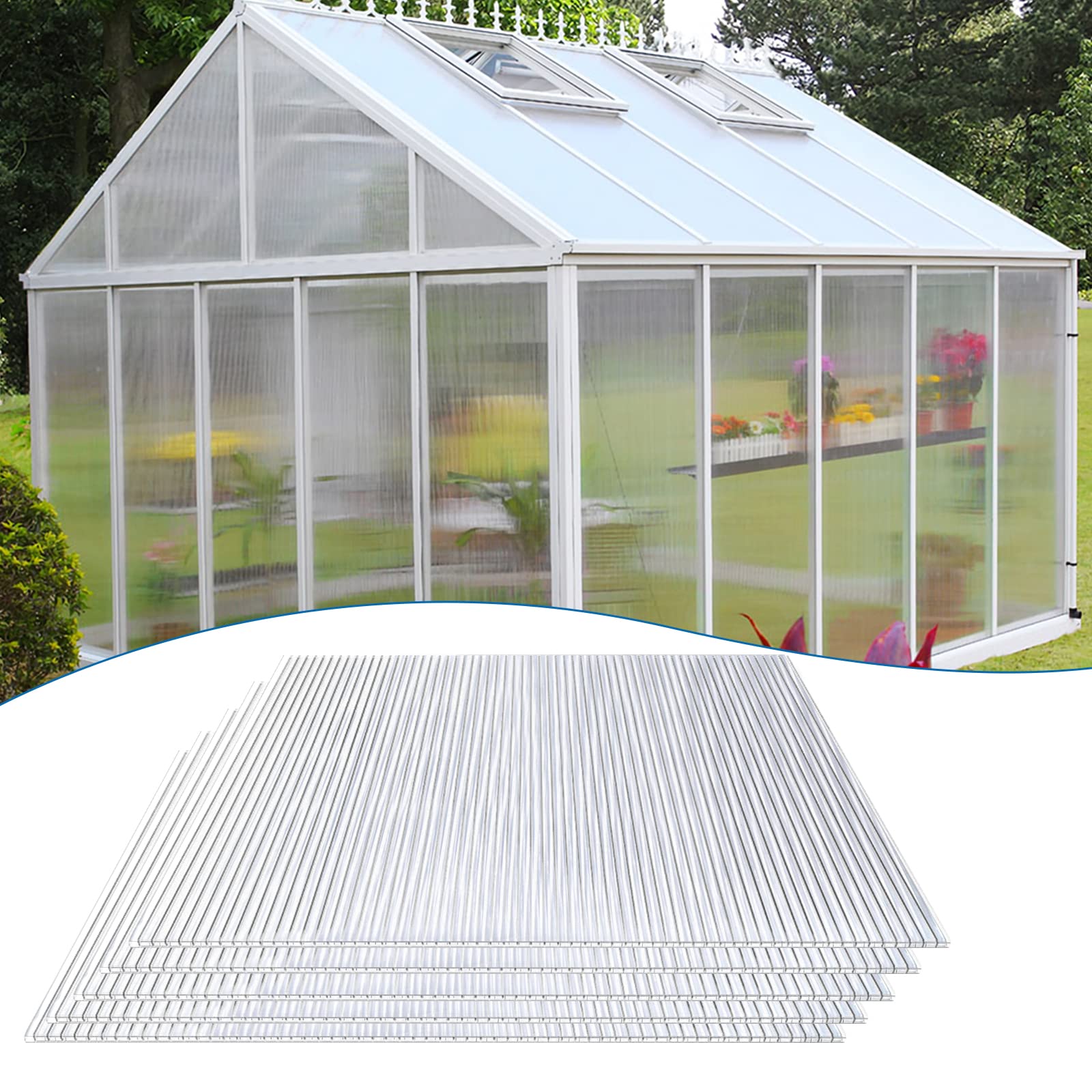 Buy Kirumie Polycarbonate Panel, Waterproof UV Protected Reinforced 4mm ...