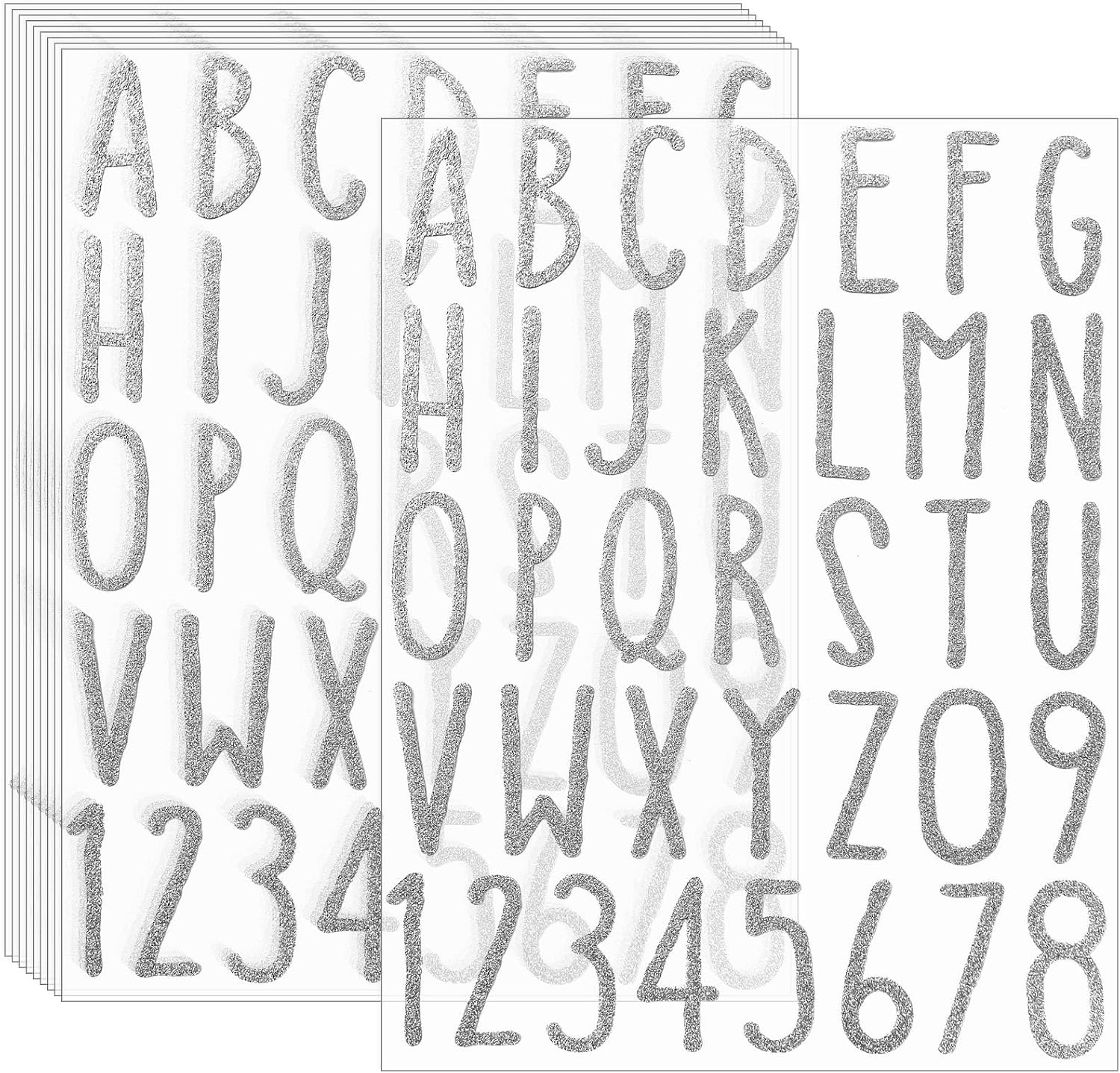 Amazon.com: Waynoda Glitter Alphabet Letter Stickers 360 Pieces 10 ...