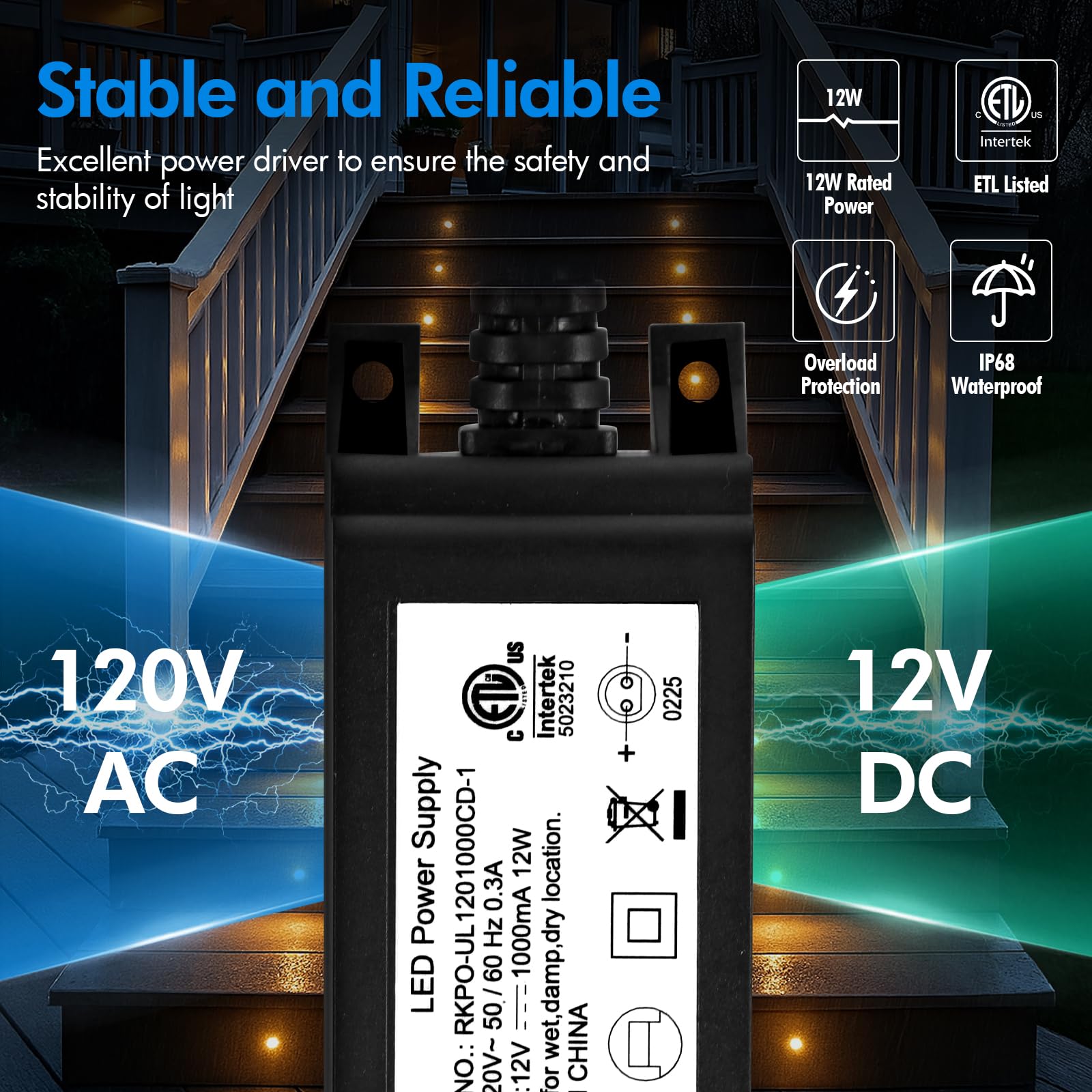 Ip68 Waterproof Recessed Lighting 16 Pack LED Recessed Deck Lights ...