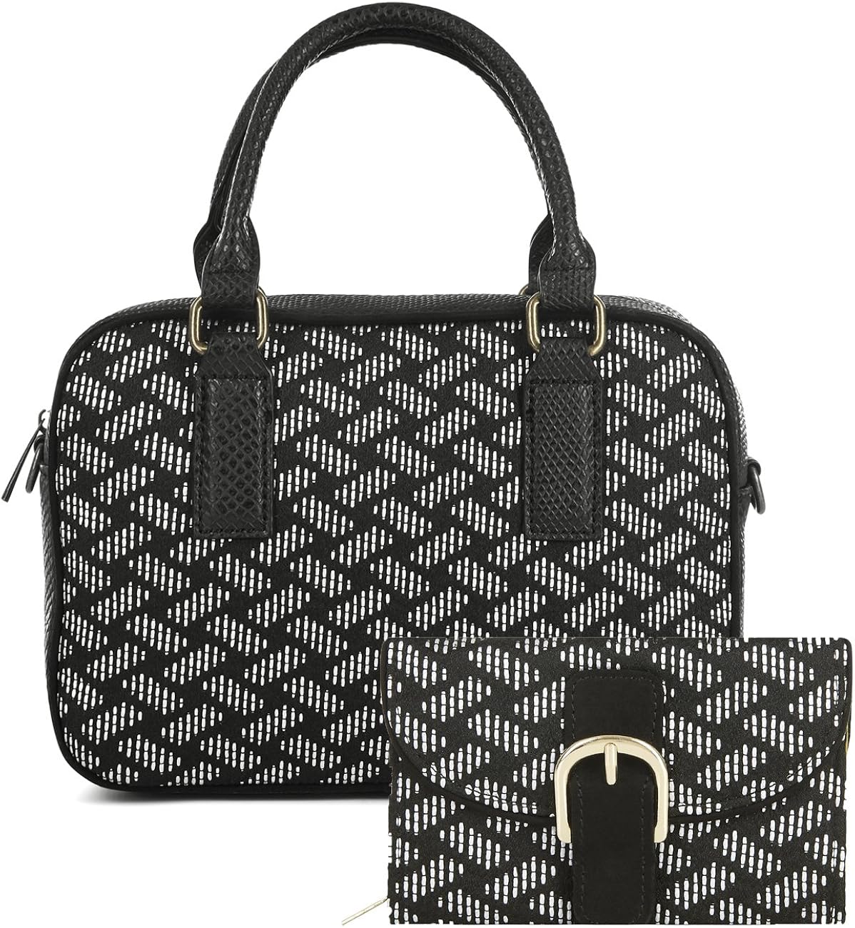 Ruby Shoo Women's Black Austin Top Handle Bag & Matching Garda Purse ...